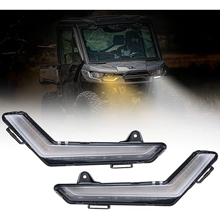 Amazon.com: Akmties Can Am Defender LED Turn signal light Daytime lamp ...