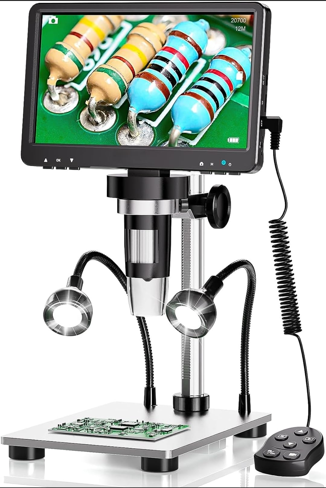 DKP MEDICAMS 7 inch LCD Digital Microscope, 50-1200X Magnification ...