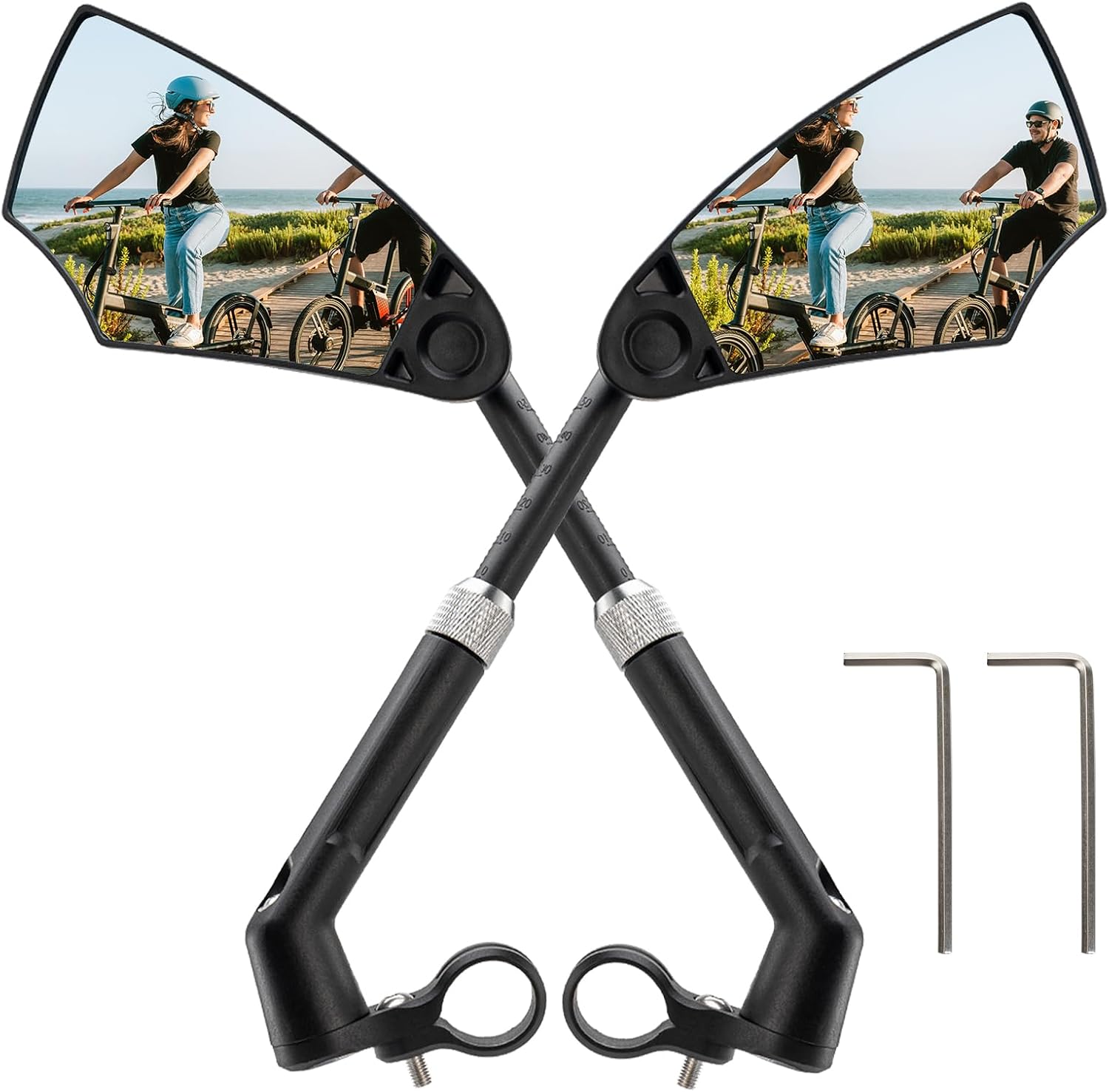 Amazon.com: ROCKBROS Bike Mirror New Handlebar Rear View Mirror HD Anti ...