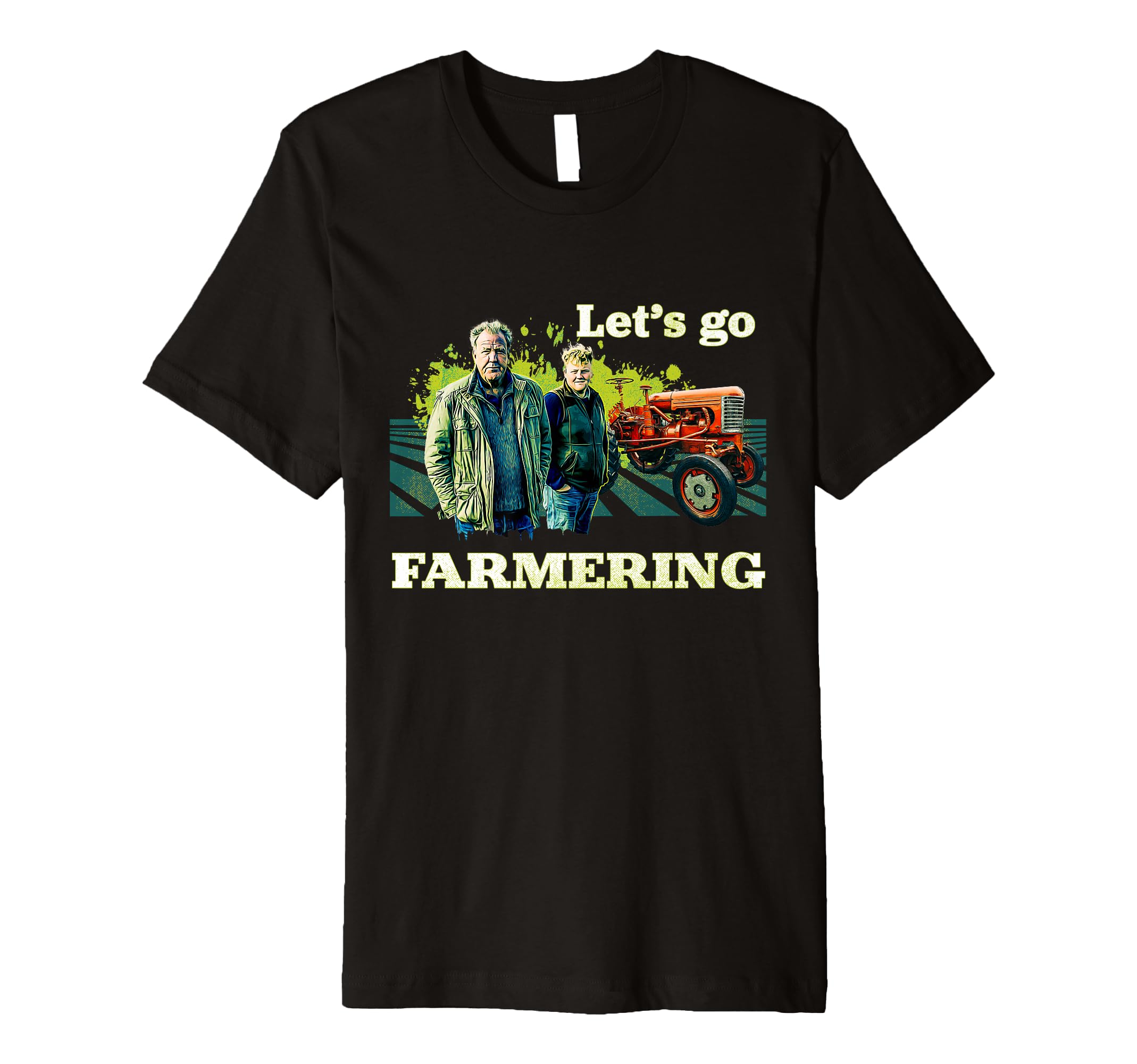 Amazon.com: Clarkson's Farm - Let's Go Farmering Premium T-Shirt ...