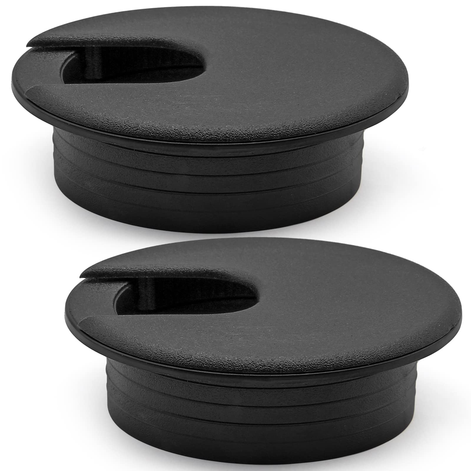 Snapklik.com : Litoexpe Black Desk Cord Grommets 2 Inch, Plastic ...