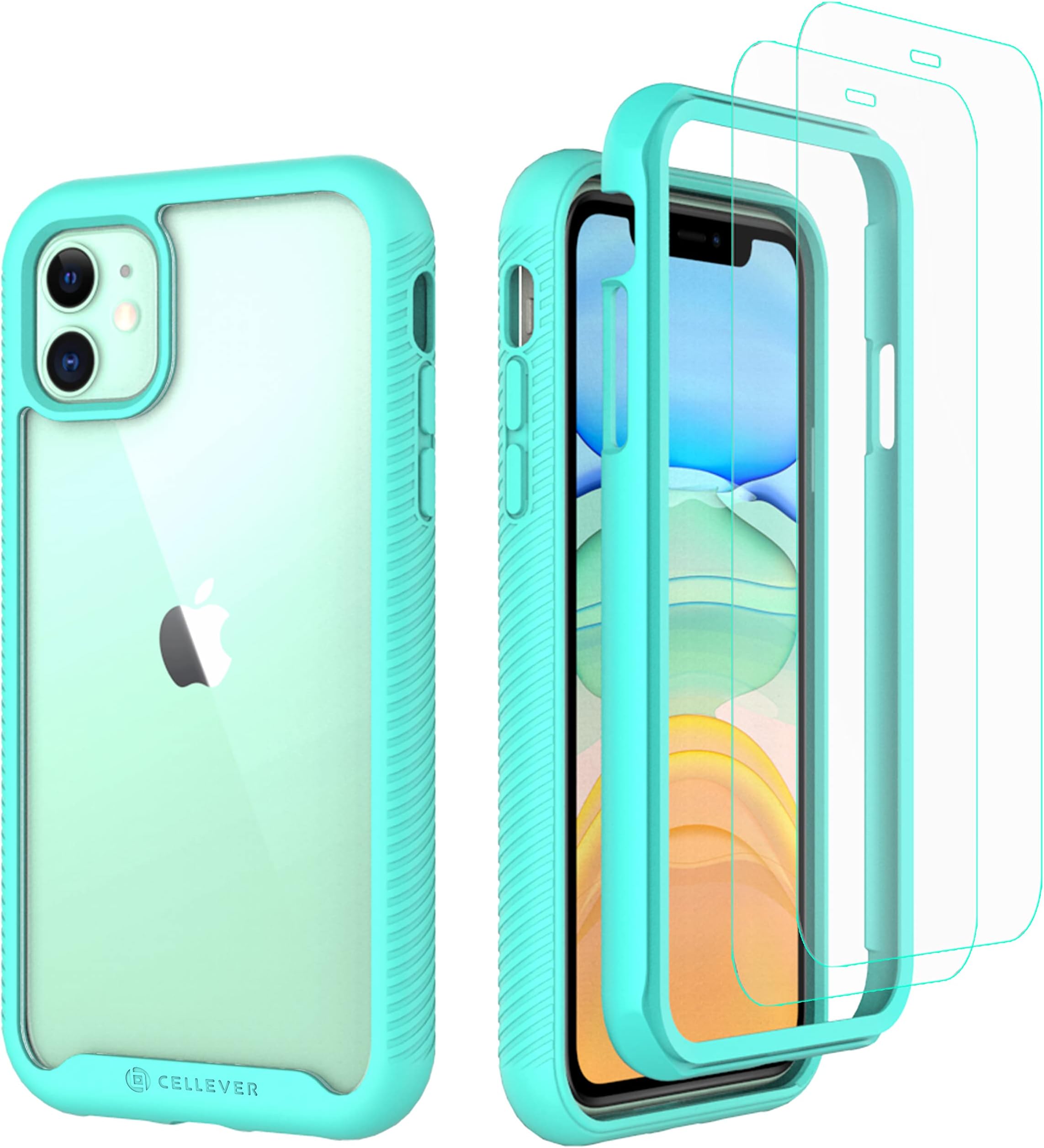 Amazon.com: Dexnor iPhone 11 Case with Screen Protector Clear Rugged ...