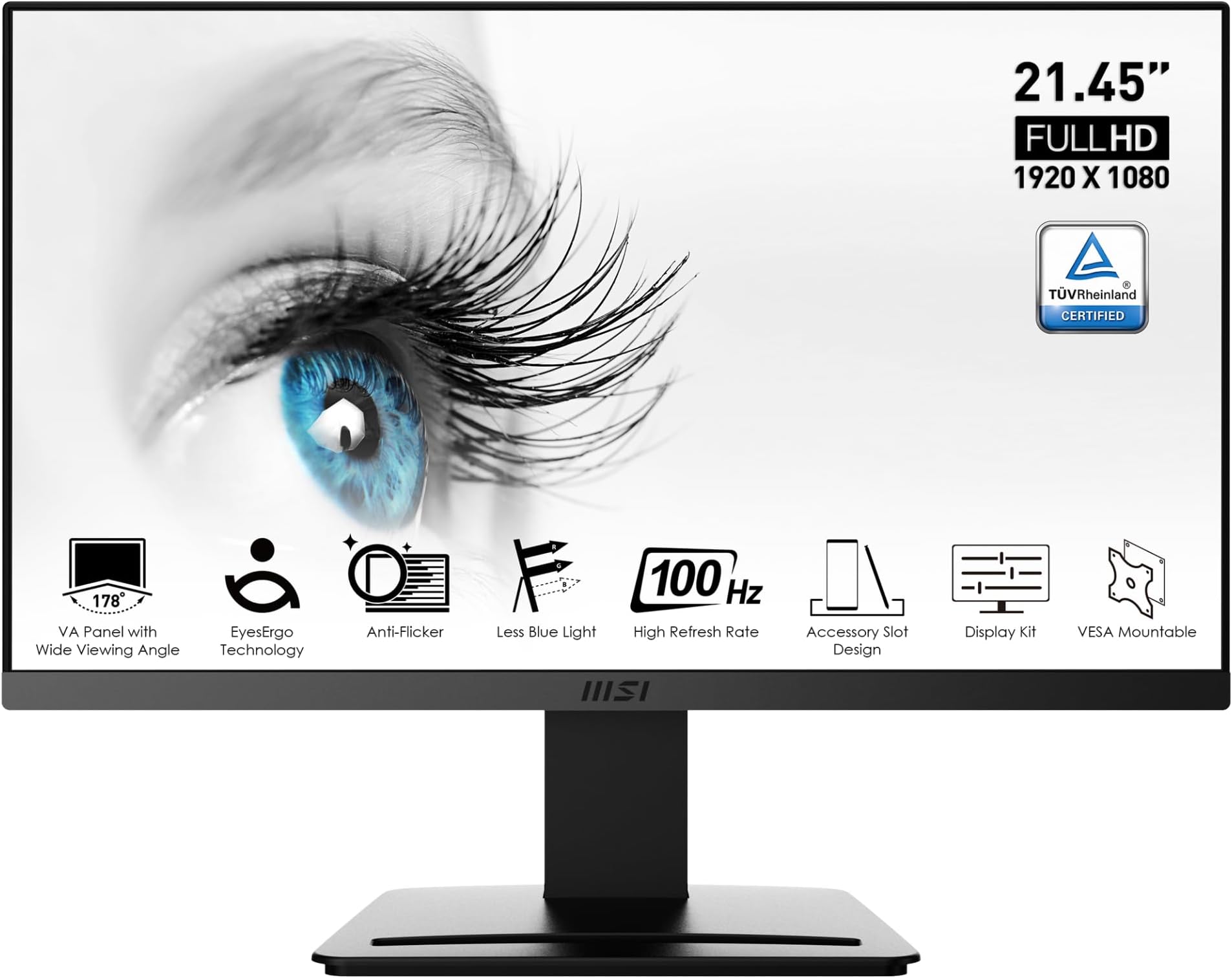 Enter A013 24 Inch (60.45 CM) Ultra Slim Wide LED Monitor|Refresh Rate ...