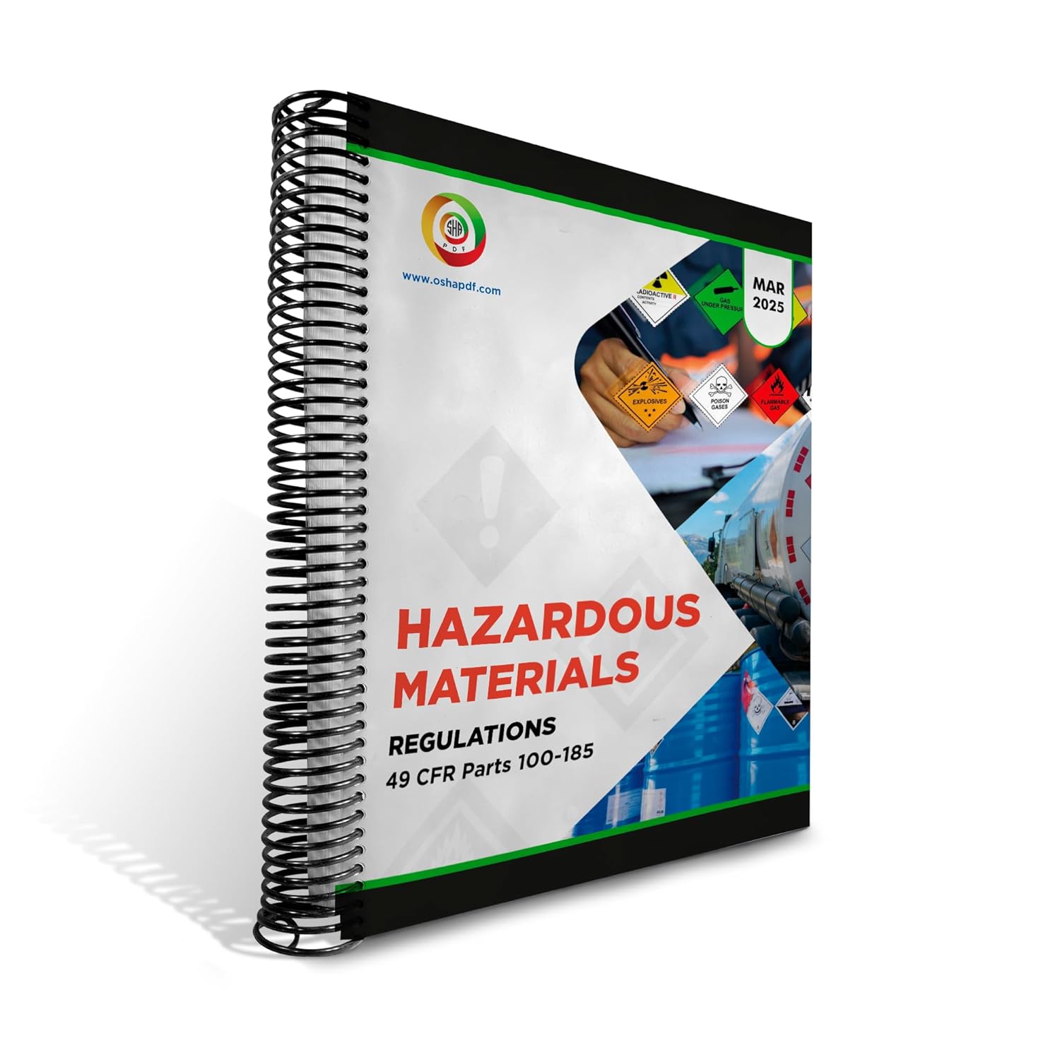 Hazardous Materials Regulations 49CFR Parts 100-185 March 2025 - Spiral ...