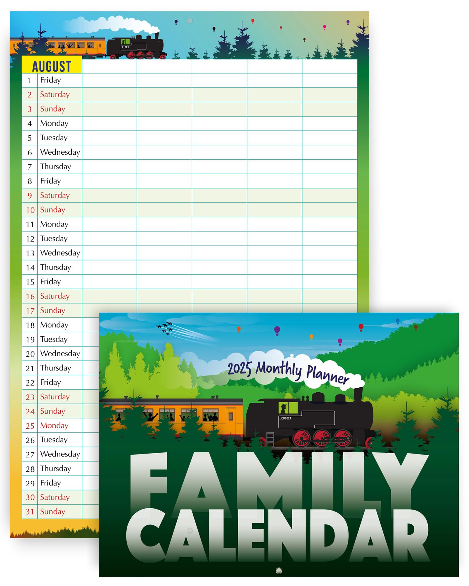 Buy Family 2025, monthly planner with 5 columns. Useful as a family ...
