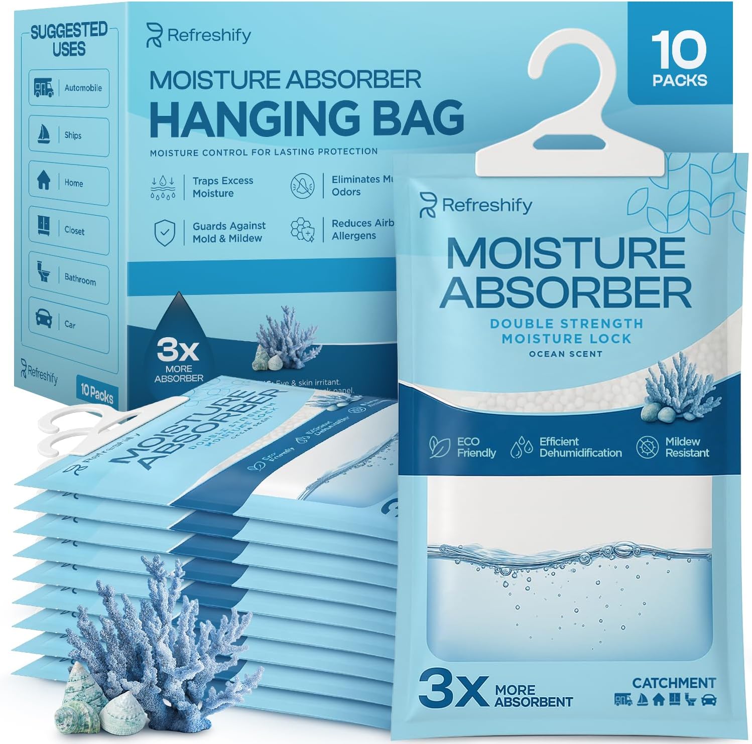 Amazon.com: Moisture Absorbers and Humidity Absorber Bags for Closet ...
