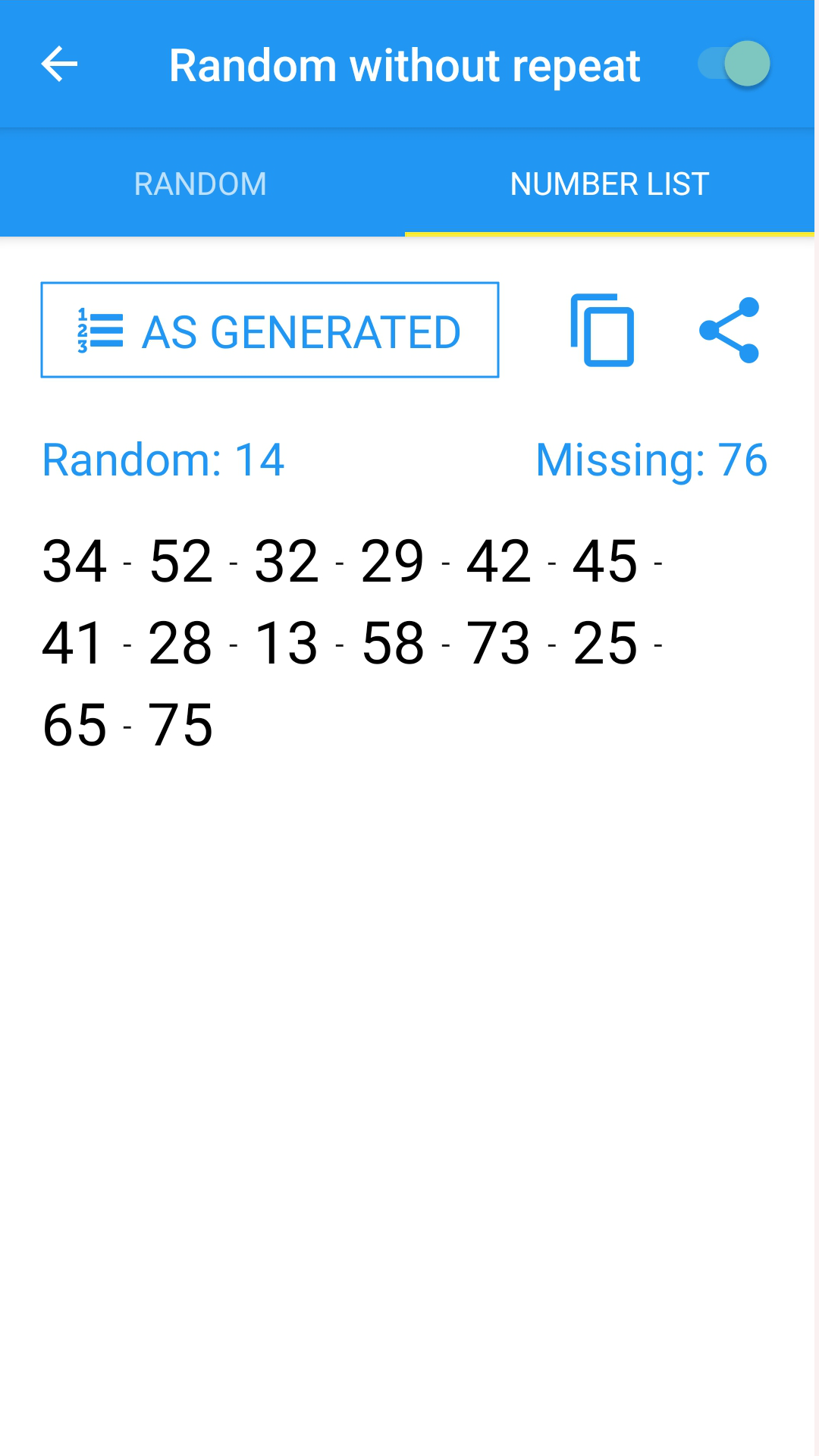 Random Number Generator - App on Amazon Appstore