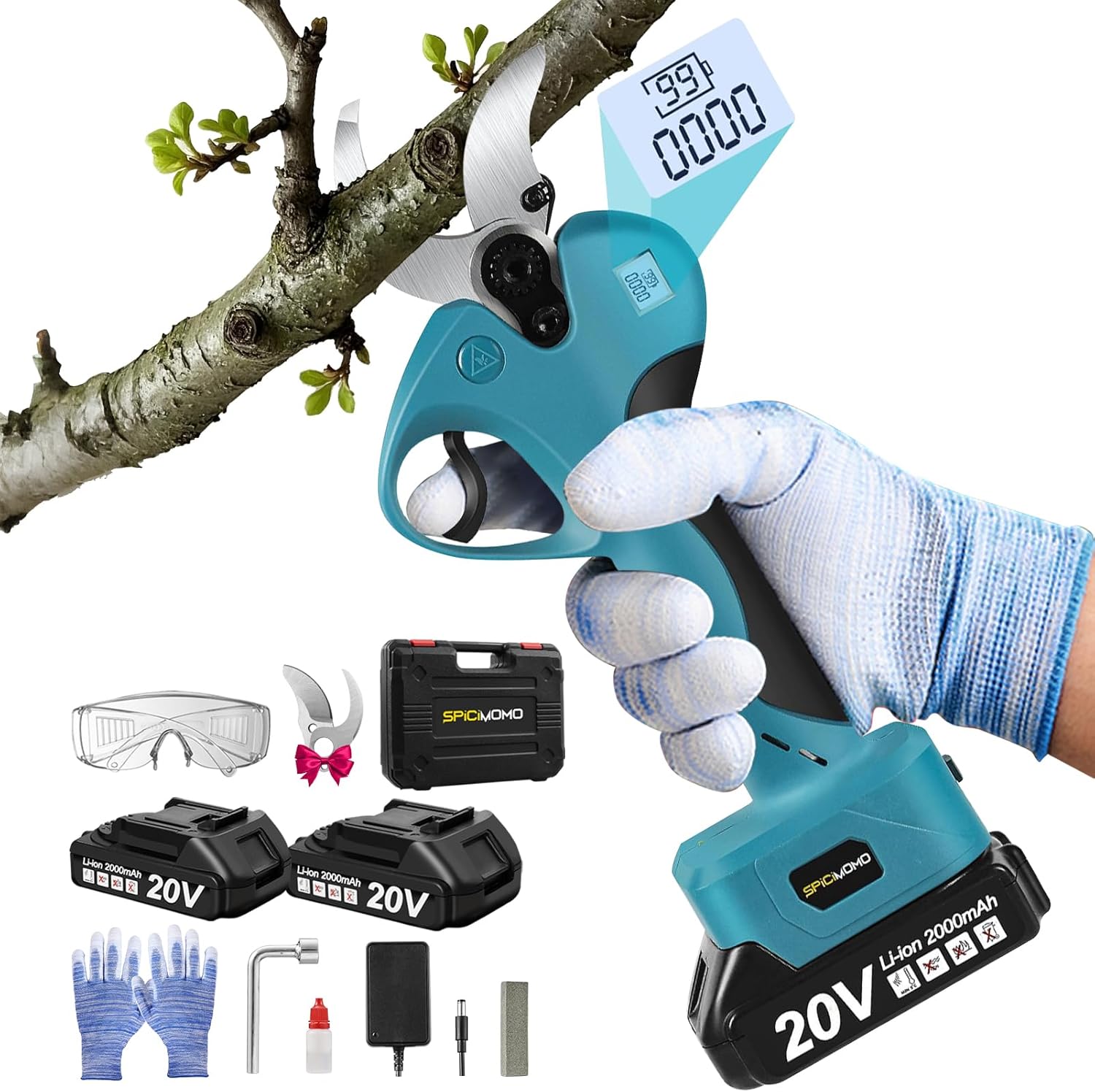 Amazon.com: Cordless Electric Power Pruner Shears - Battery Pruning ...