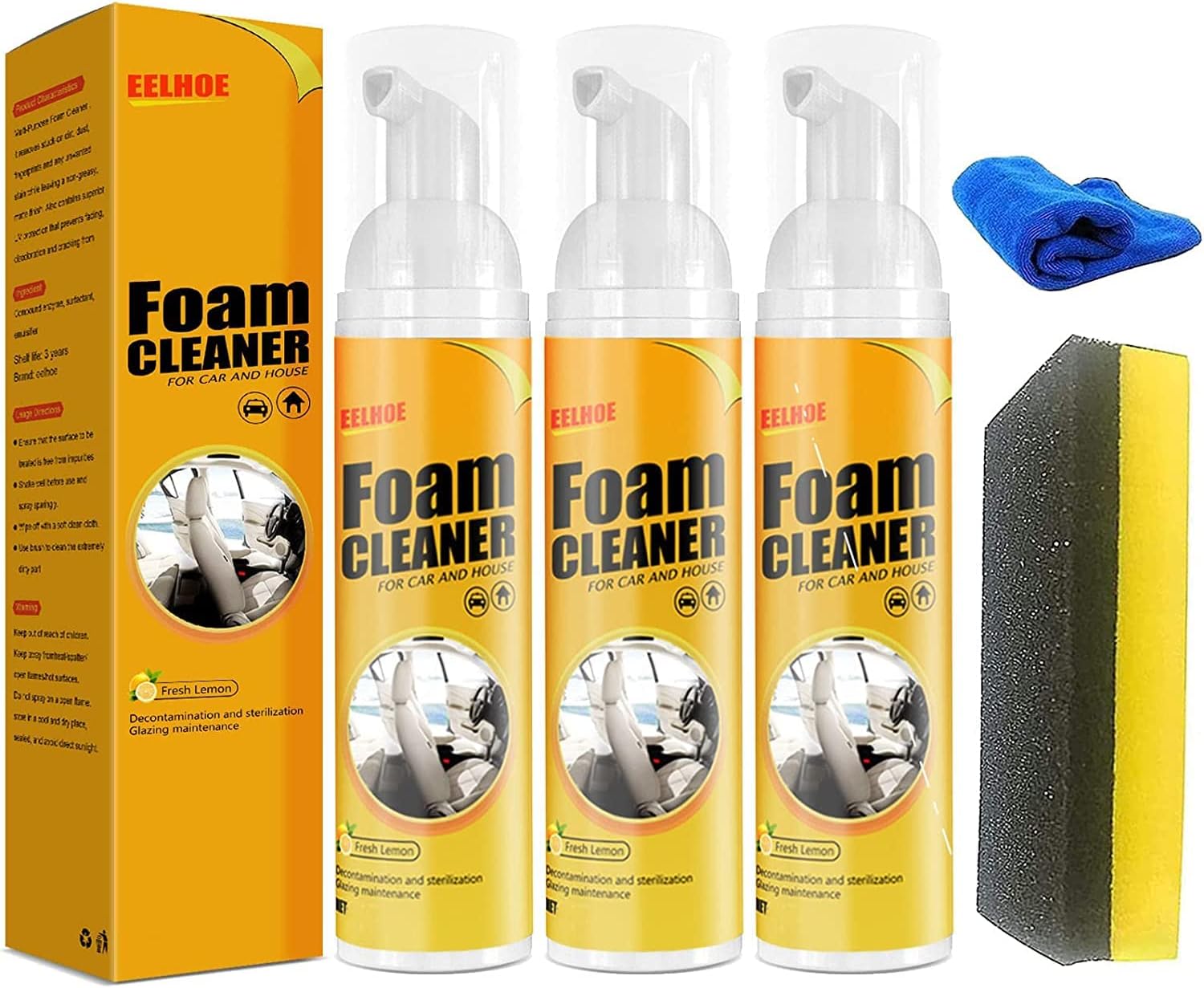 Amazon.com: Car Magic Foam Cleaner, Foam Cleaner for Car, Foam Cleaner ...