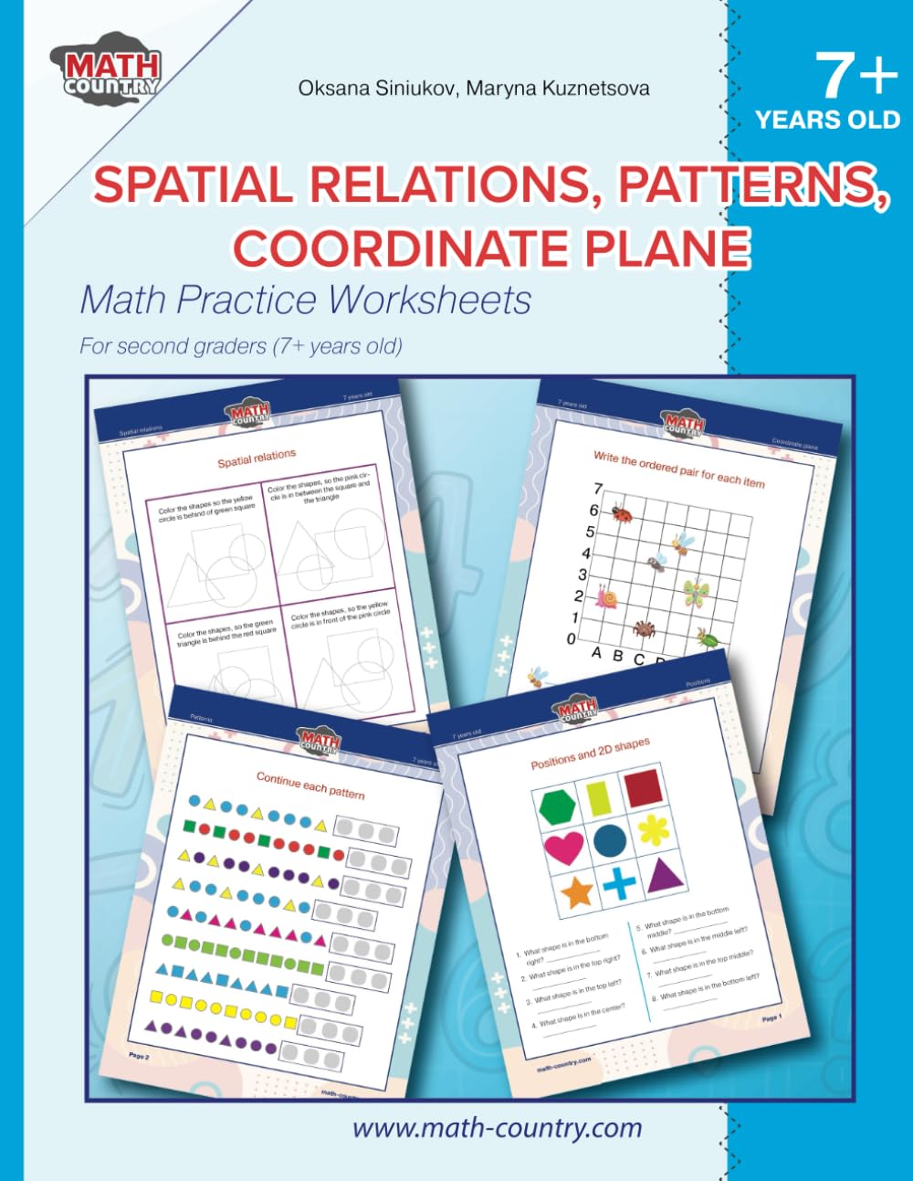 Spatial relations, Patterns, Coordinate plane: Math practice worksheets ...