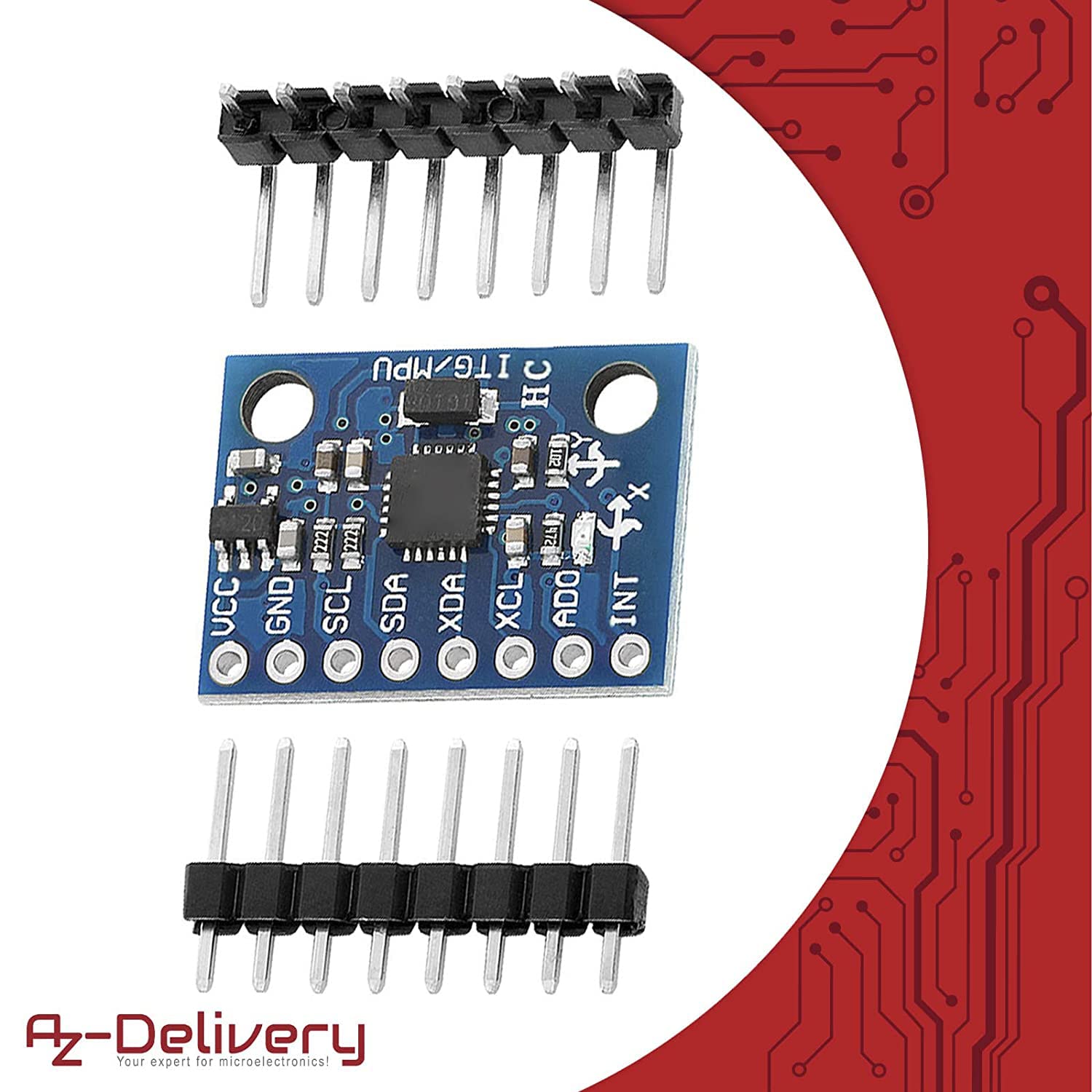Snapklik.com : AZDelivery 3 X GY-521 MPU-6050 3 Axis Gyroscope And Accelerometer 6DOF Sensor ...