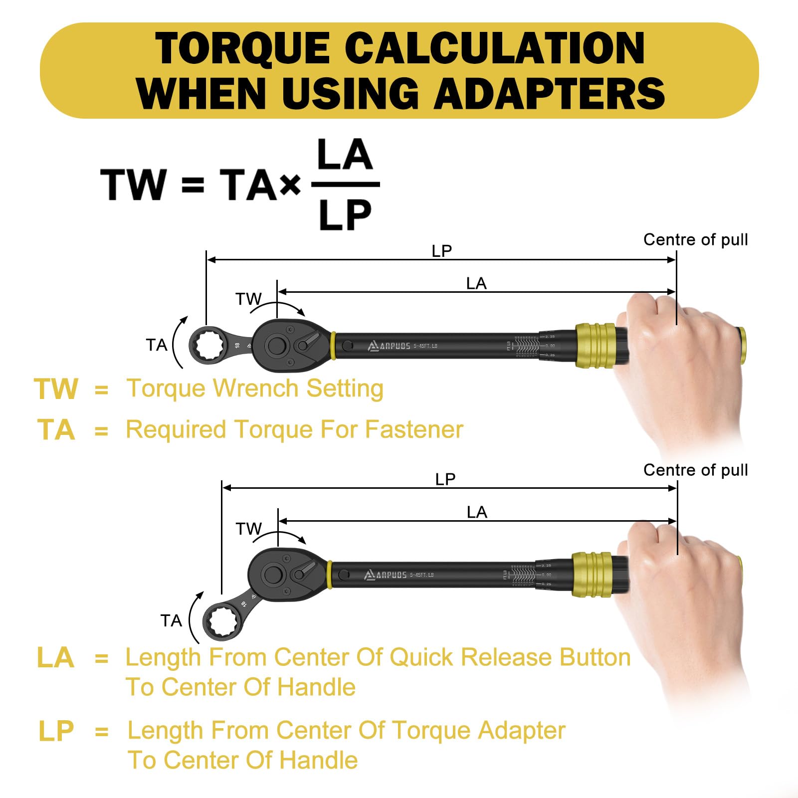 Snapklik.com : ANPUDS Metric Torque Adapter Set, 17 Pcs Torque Adapter ...