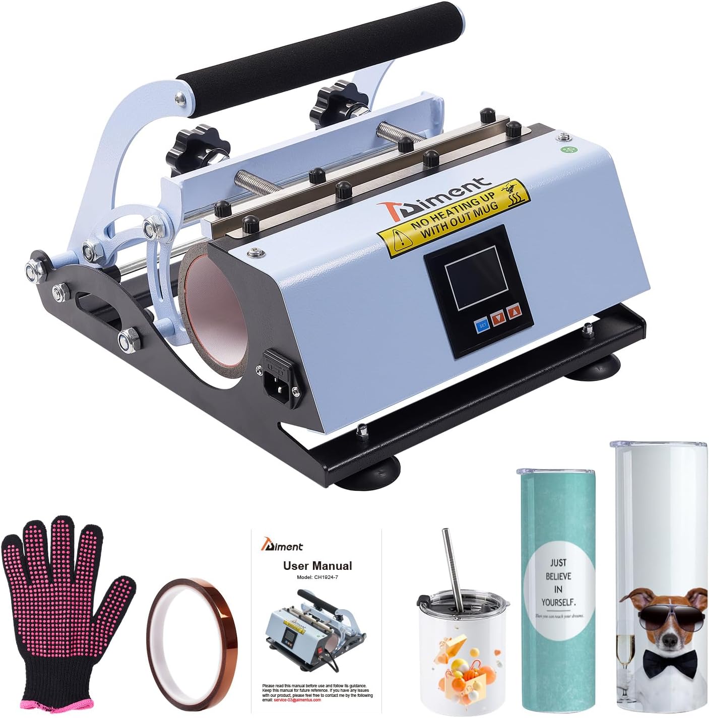 Amazon.com: Tumbler Heat Press Machine for Sublimation: Mug Press for ...