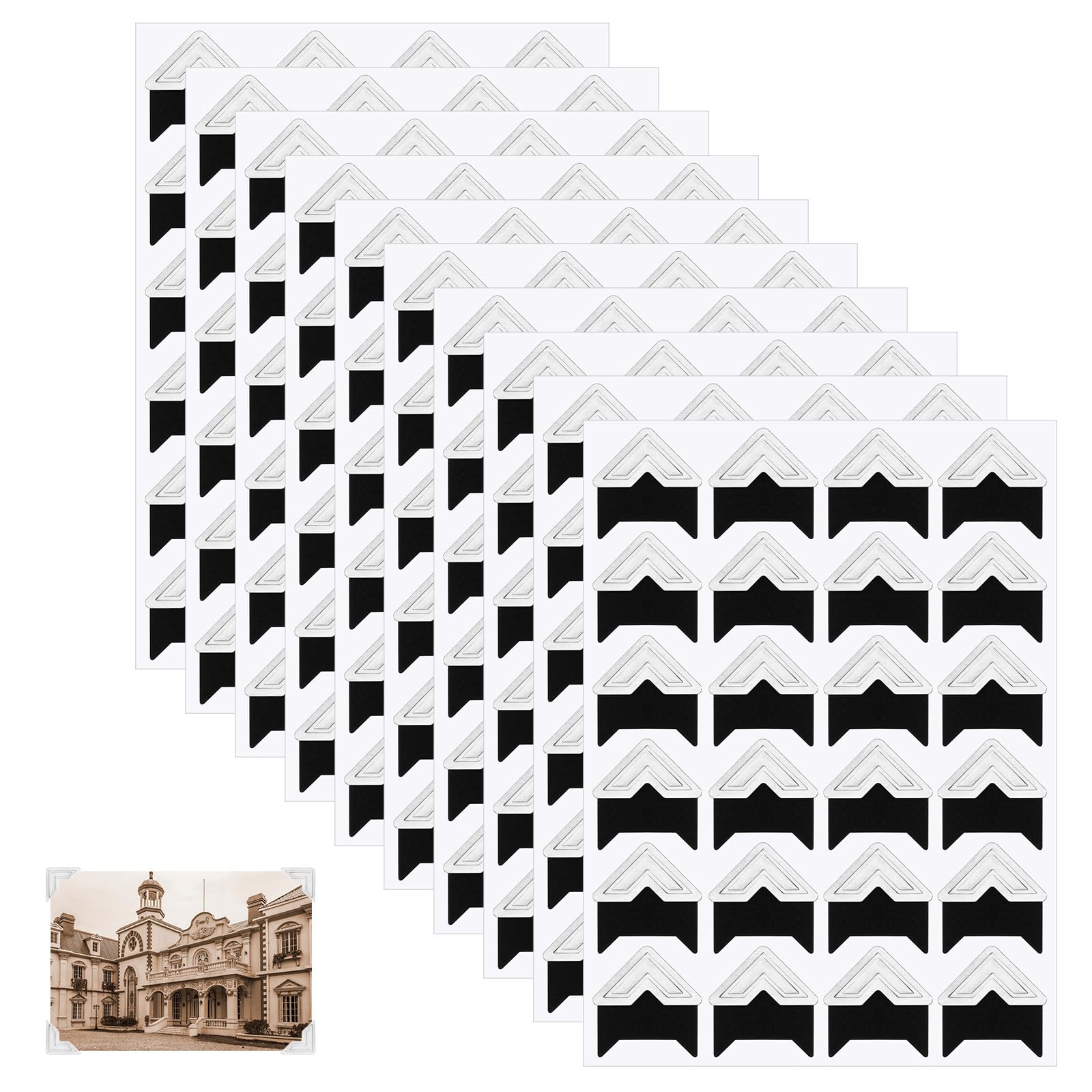 Amazon.com: GEEHUA 10 Sheets 240 Pieces Photo Corners, Self Adhesive ...