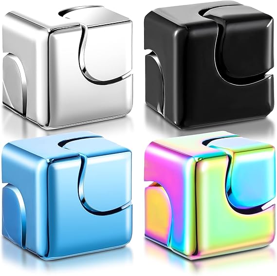 Amazon.com: Wettarn 4 Pcs Spinners Fidget Cube Toys for Adults Small ...