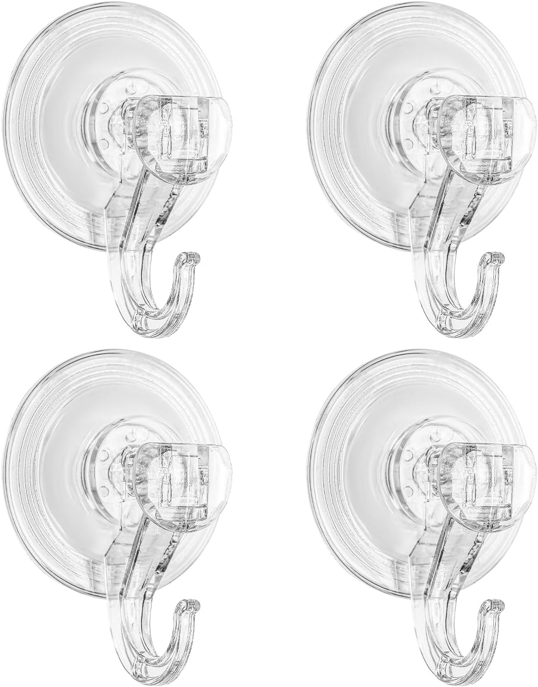 NANDEYIBI Suction Sucker Window Hooks Clear Plastic Hook 25MM (Pack of ...
