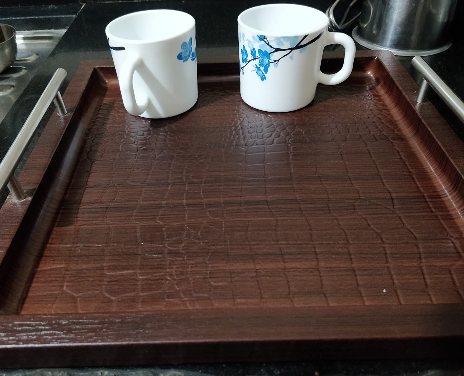 Xyloid Serving Tray with Handles | Kitchen Tray | Gift Item | Hamper ...