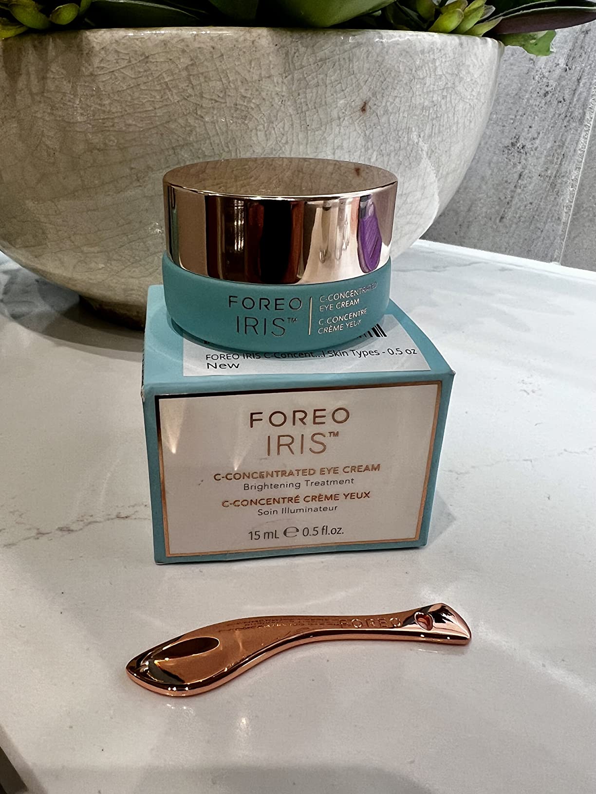 FOREO IRIS C-Concentrated Brightening Eye Cream for Dark Circles and ...