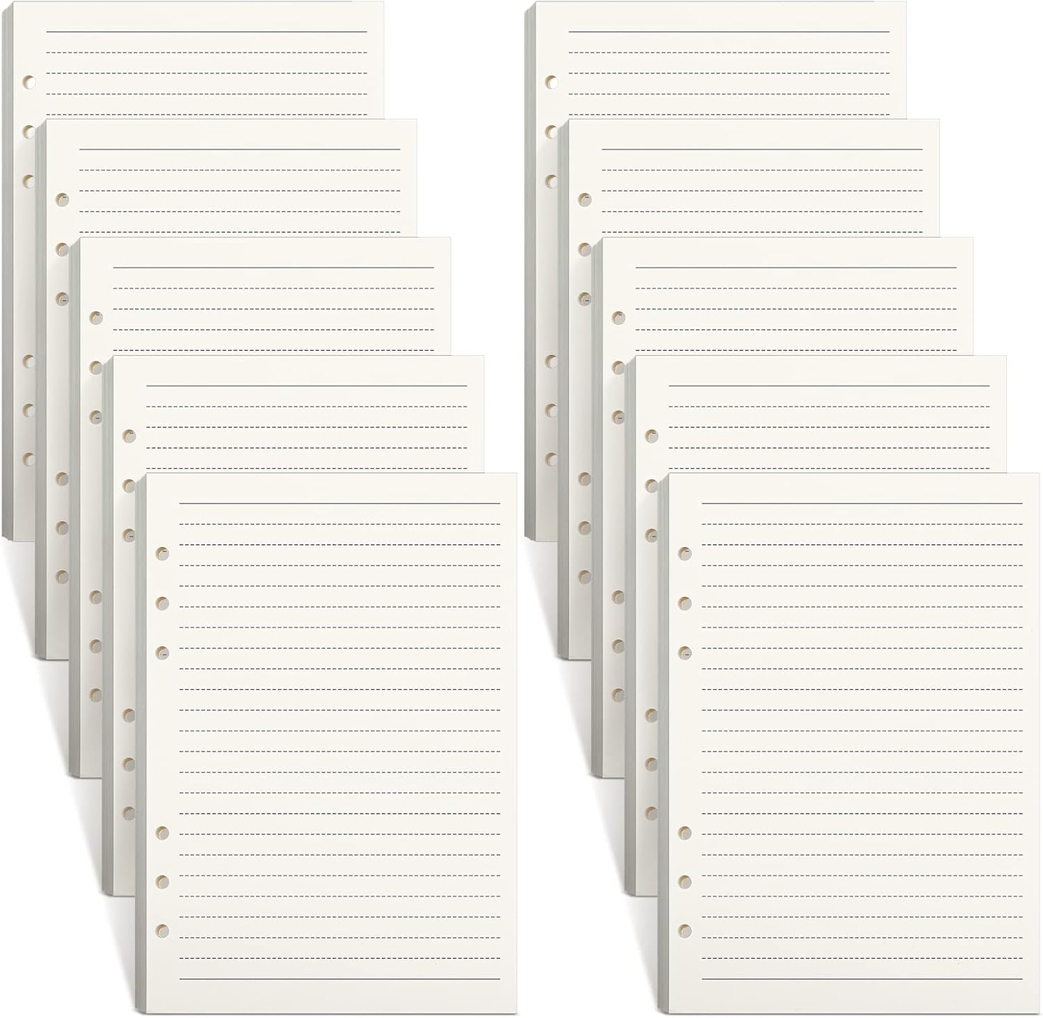 Amazon.com : Fainne 10 Pack A5 Lined Refill Paper 1000 Sheets/2000 ...