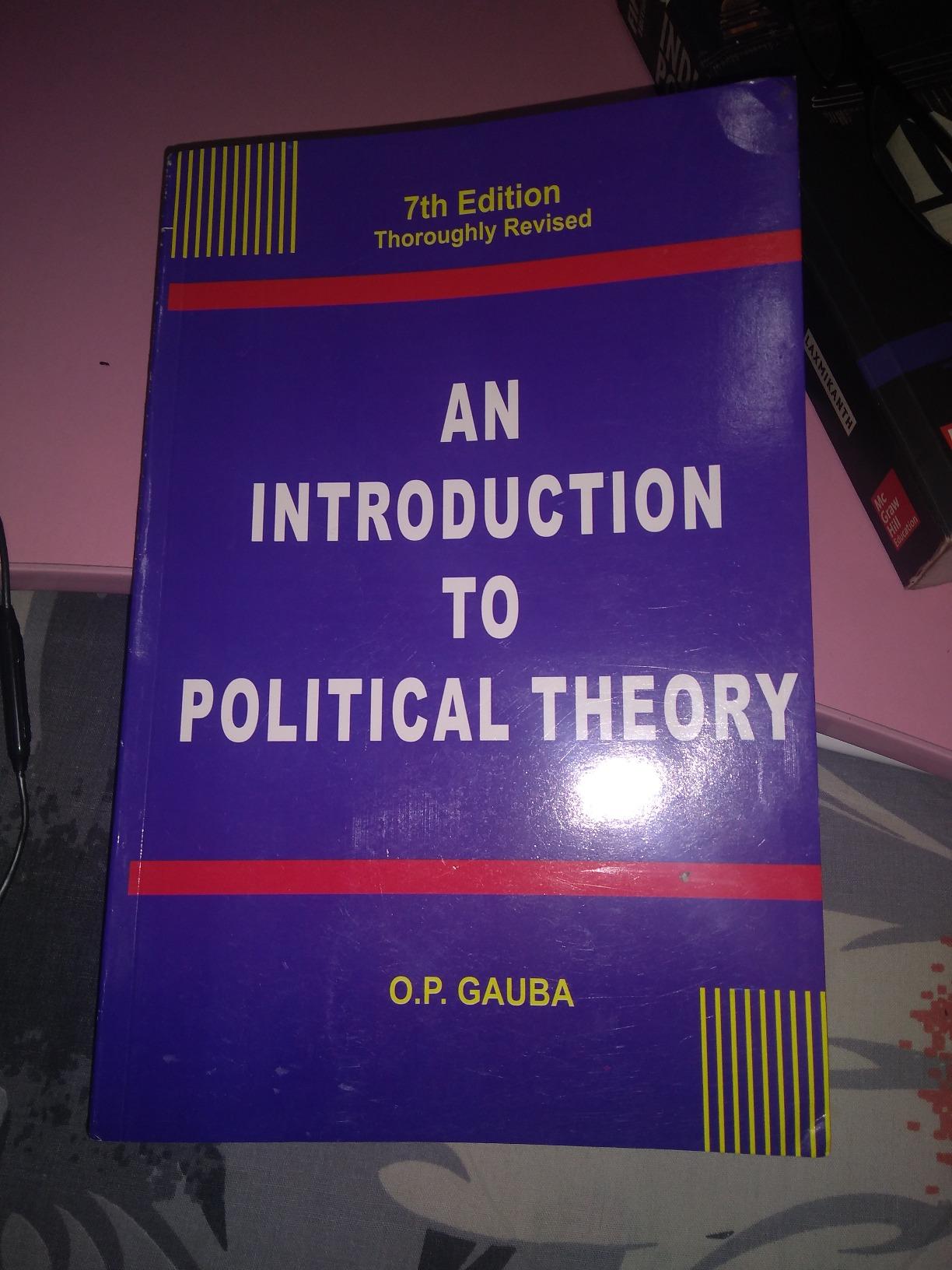 Buy An Introduction to Political Theory Book Online at Low Prices in ...