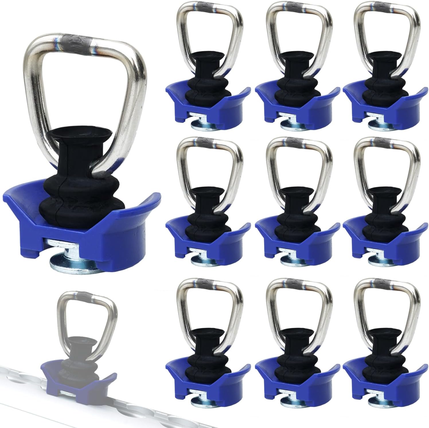 6x Lashing Rings for Lashing Rails Single End Fitting 1000 daN (kg ...