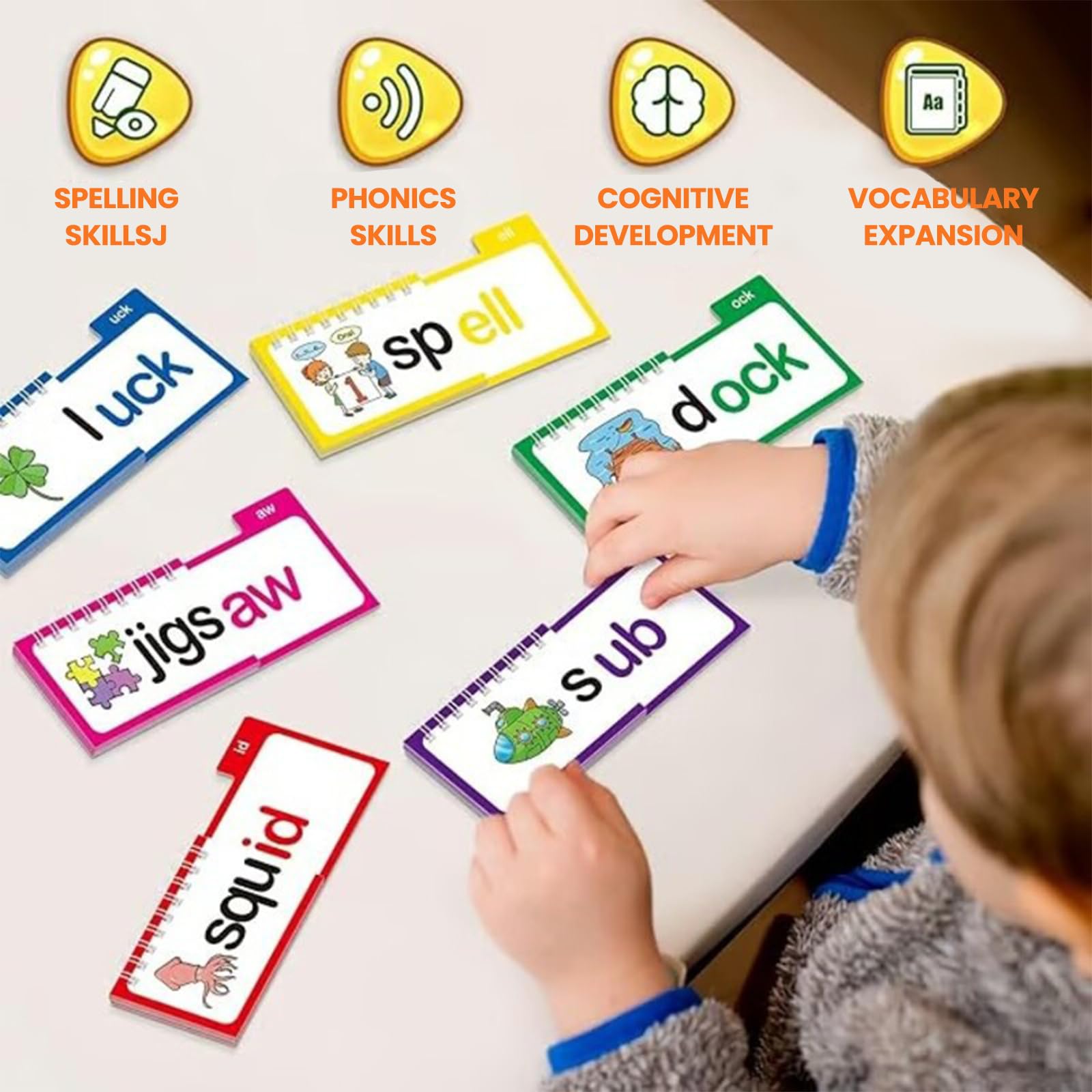 30 Read And Rhyme Flip Books - Word Family Flash Cards For Early ...