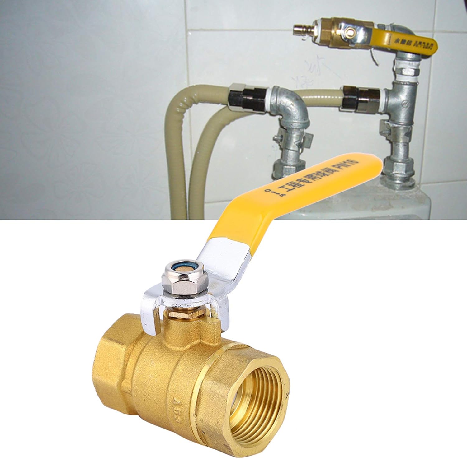 Amazon.com: Brass Valve On Off Valve Threaded Valve Dn20 G3/4in Female ...