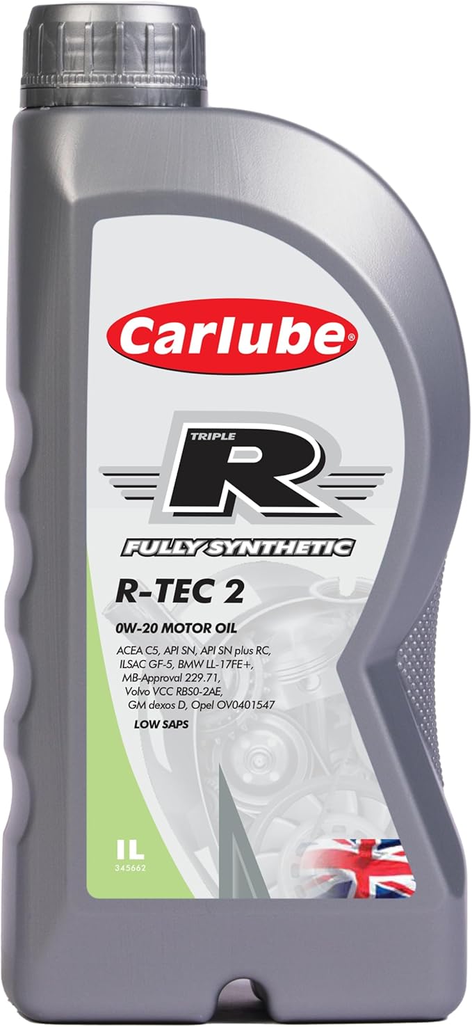 Carlube Triple R 0W-20 ACEA C5 & C6, API SP with RC, ILSAC GF-6A Fully ...