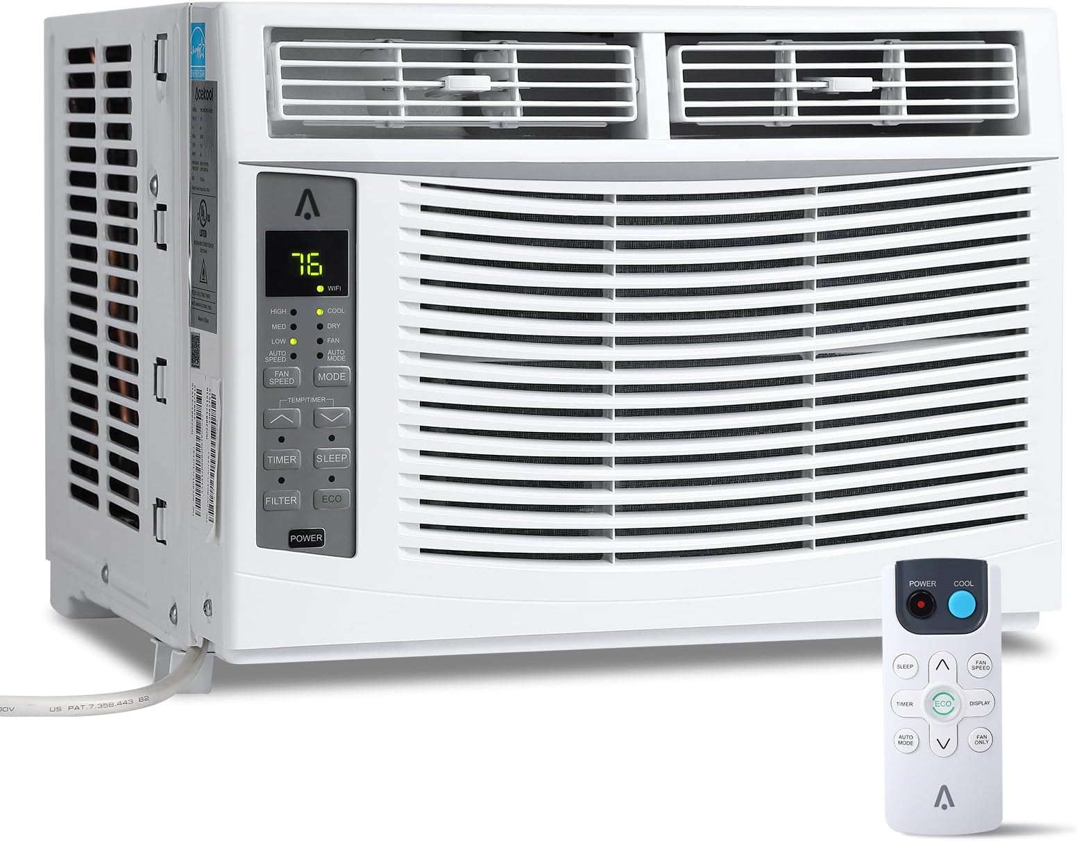 Amazon.com: Window Air Conditioner 6000 BTU, Window AC Unit Cools Up to ...