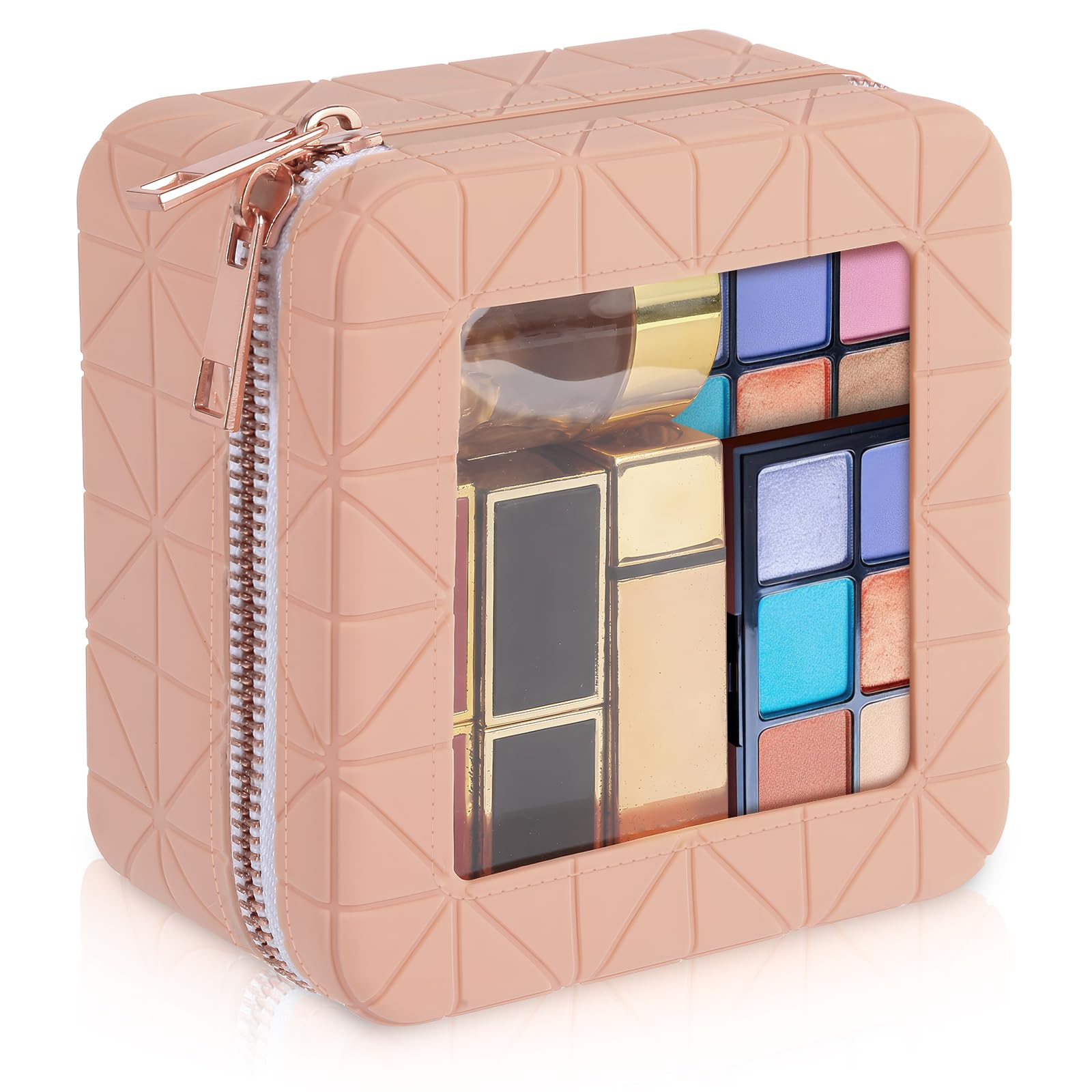 Amazon.com: Silicone Clear Makeup Bag, Soft Portable Small Travel ...