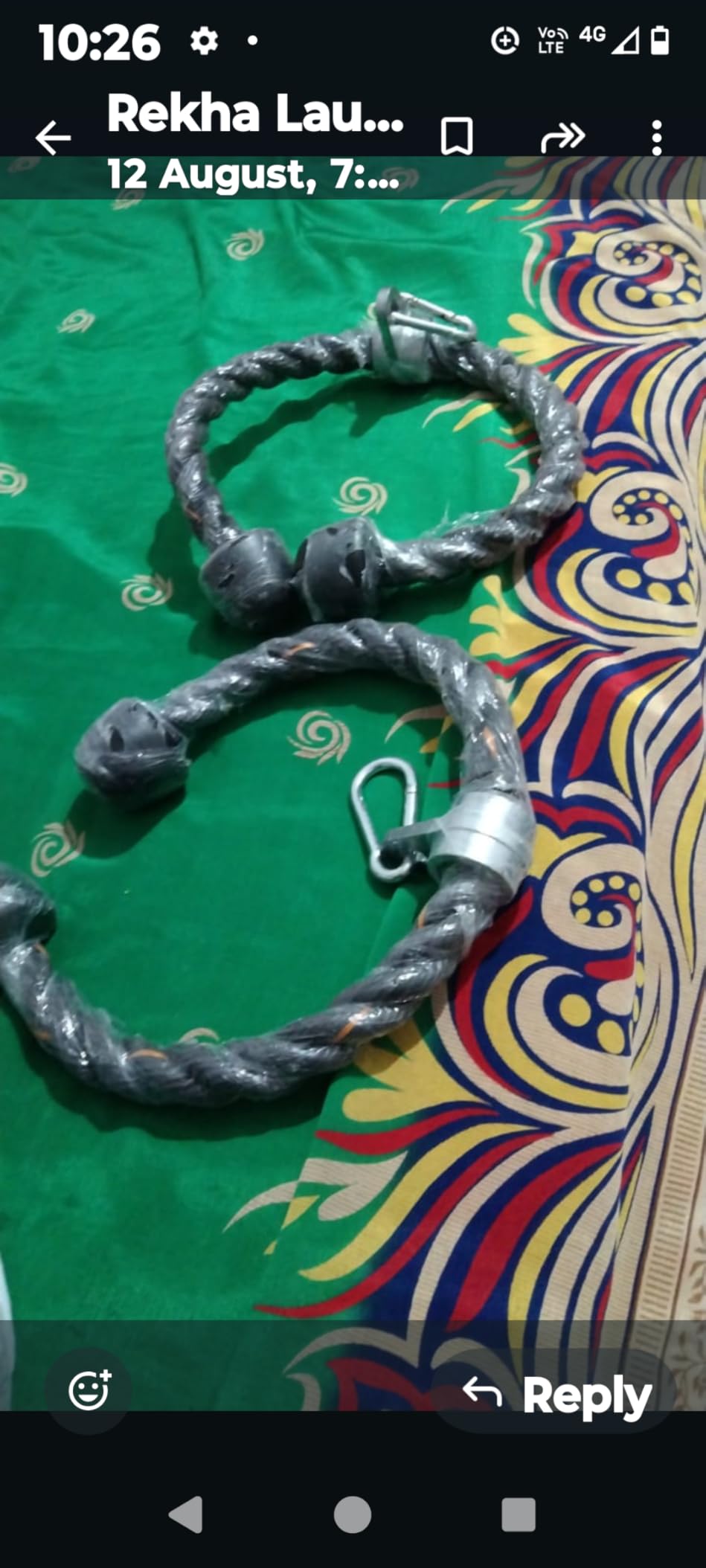 Gyming World™ Heavy Duty Triceps Rope Attachment Pull Down/Extension ...