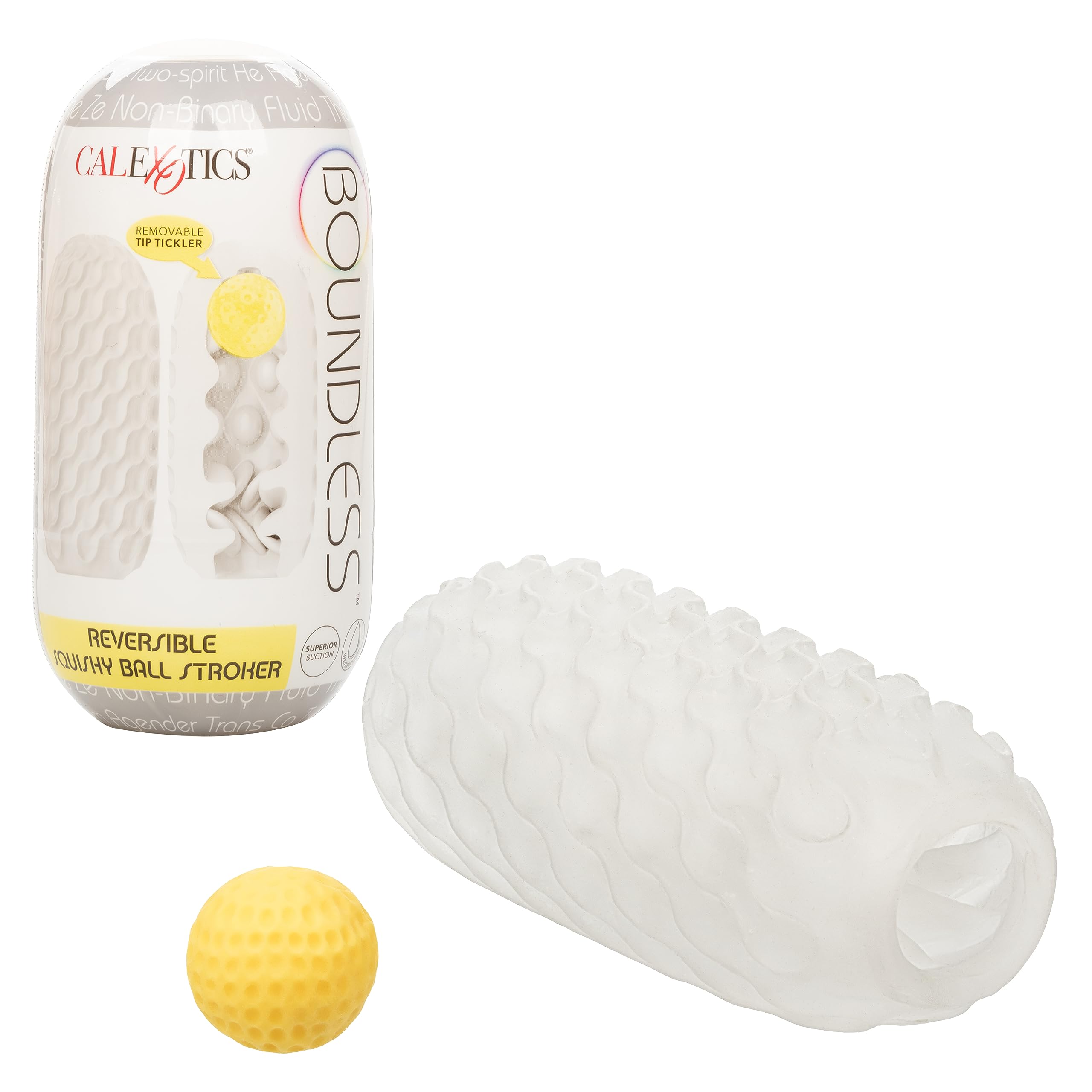 Amazon.com: CalExotics Boundless Reversible Squishy Ball Stroker - Yellow : Everything Else