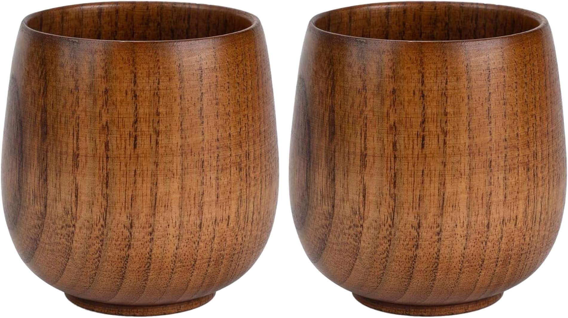 Amazon.com | Originalidad 4 Pack Wooden Tea Cups,Japanese Tea Cups ...