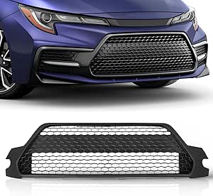Amazon.com: KARPAL Front Bumper Honeycomb Grill Lower Grille Cover ...