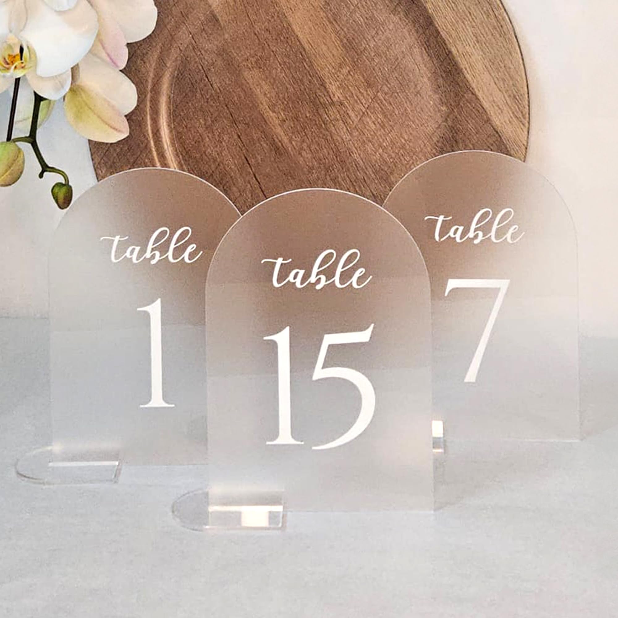 Amazon.com : 17 Pieces Wedding Table Numbers With Stands, 1-15 With ...