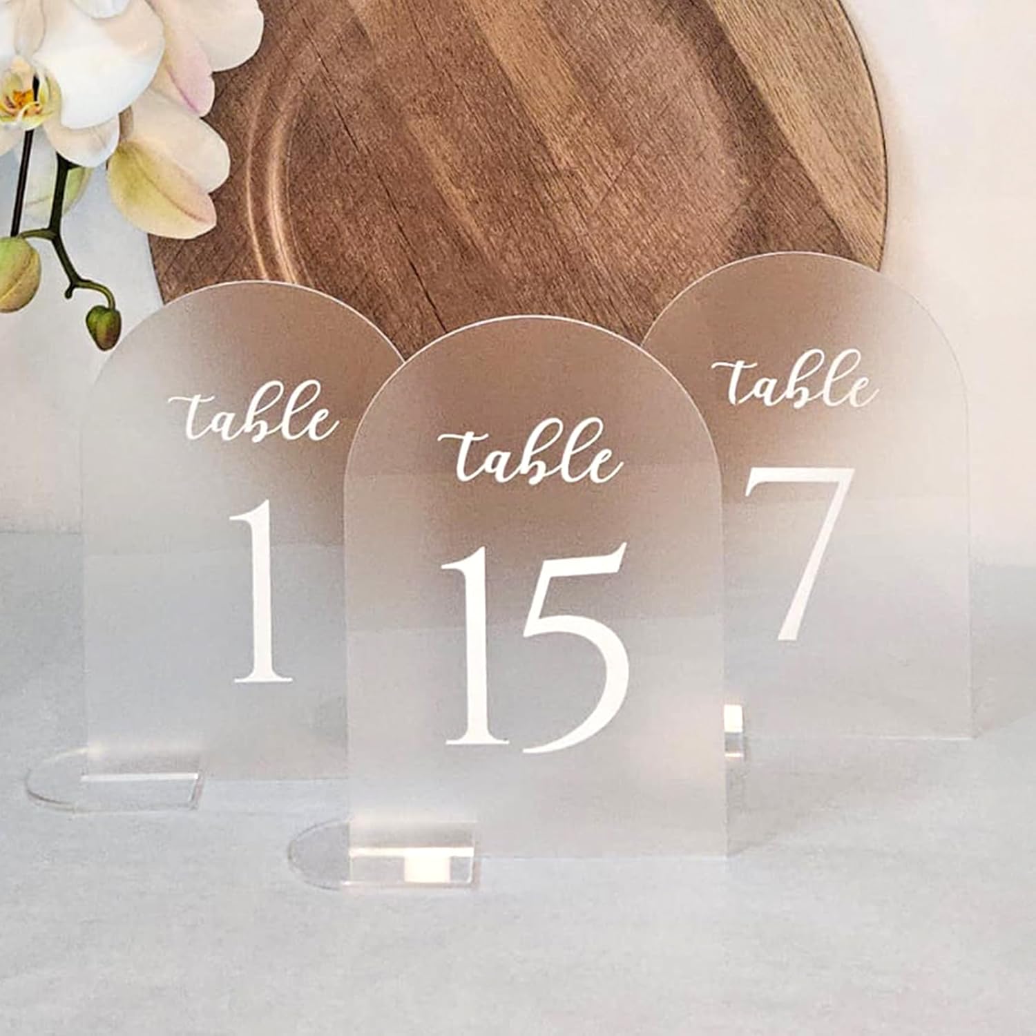 Amazon.com: 17 Pieces Wedding Table Numbers With Stands, 1-15 With Head ...