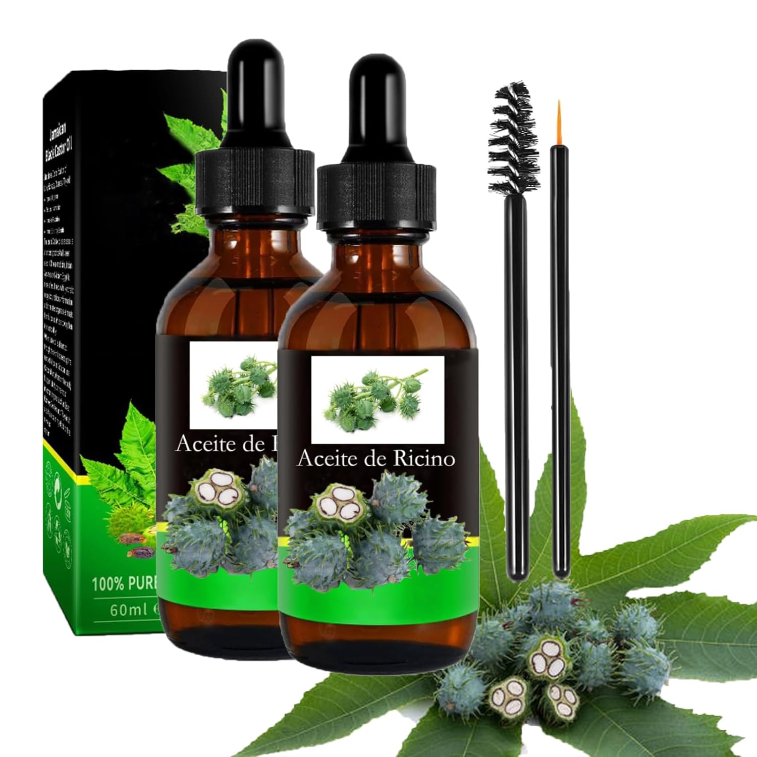 Aceite de Ricino 100 Puro y Natural, Aceite de Castor Orgánico Puro ...
