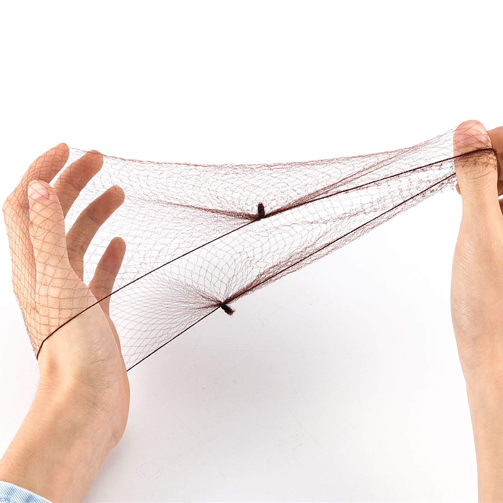 Snapklik.com : 200PCS 20 Inch Invisible Hair Nets, 100 Black Bun Hair ...