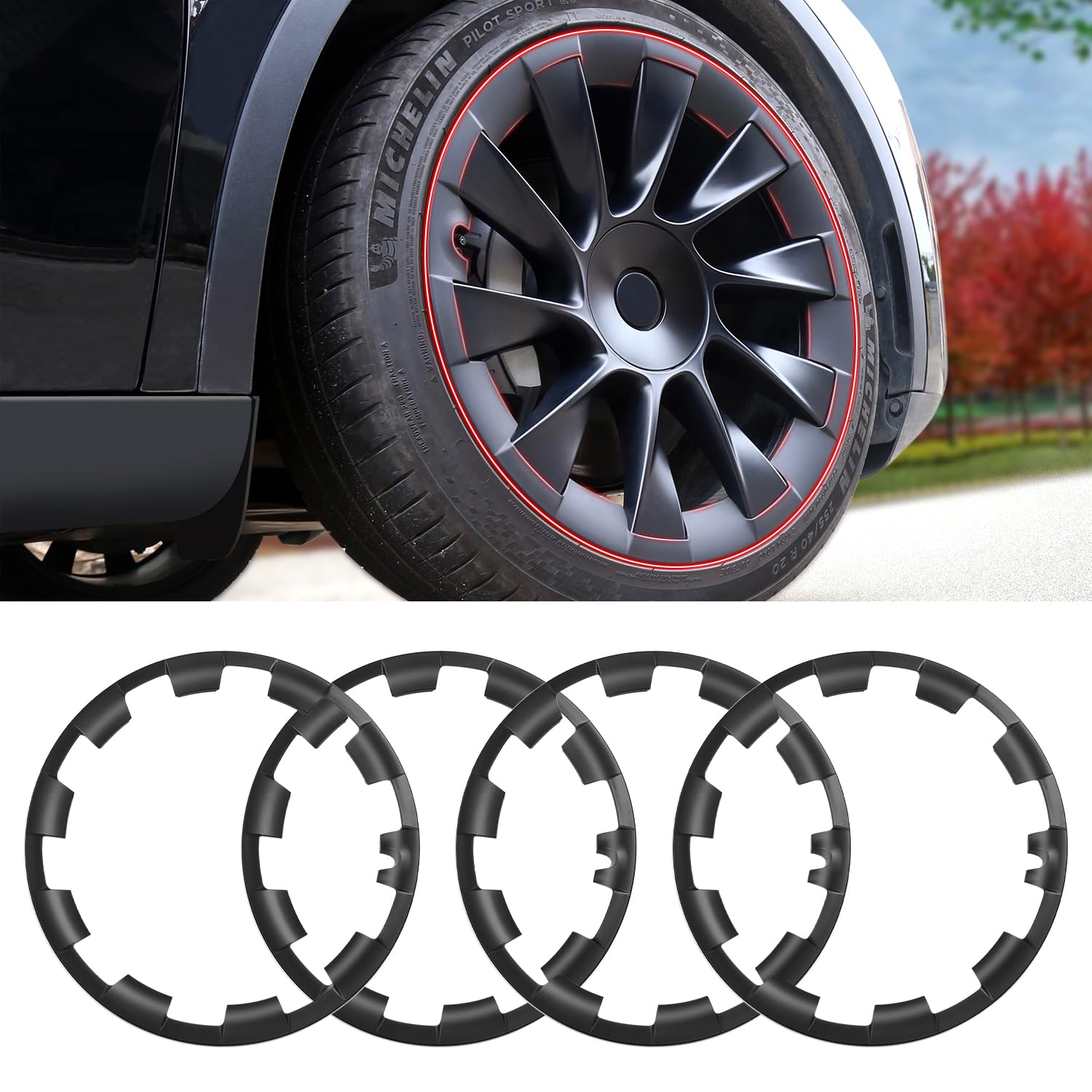 Amazon.com: SUMK Rim Protector for Tesla Model Y 20 Inches Induction ...