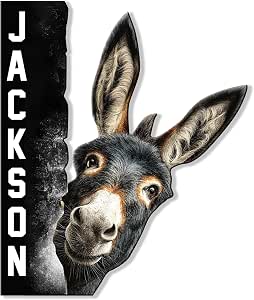 Amazon.com: Personalized Donkey Metal Sign, Custom Farm Animal Sign for ...