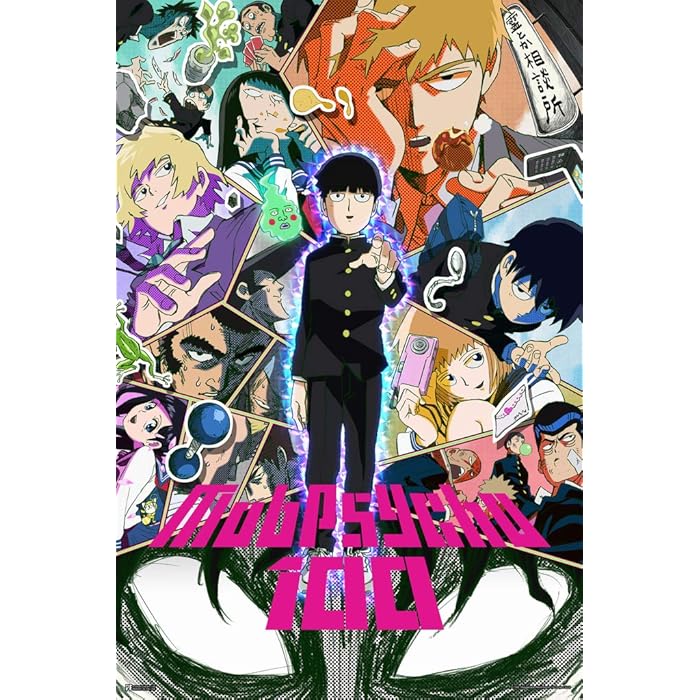 Buy Mob Psycho 100 Poster Anime Series 1 Key Art Alt Crunchyroll ...