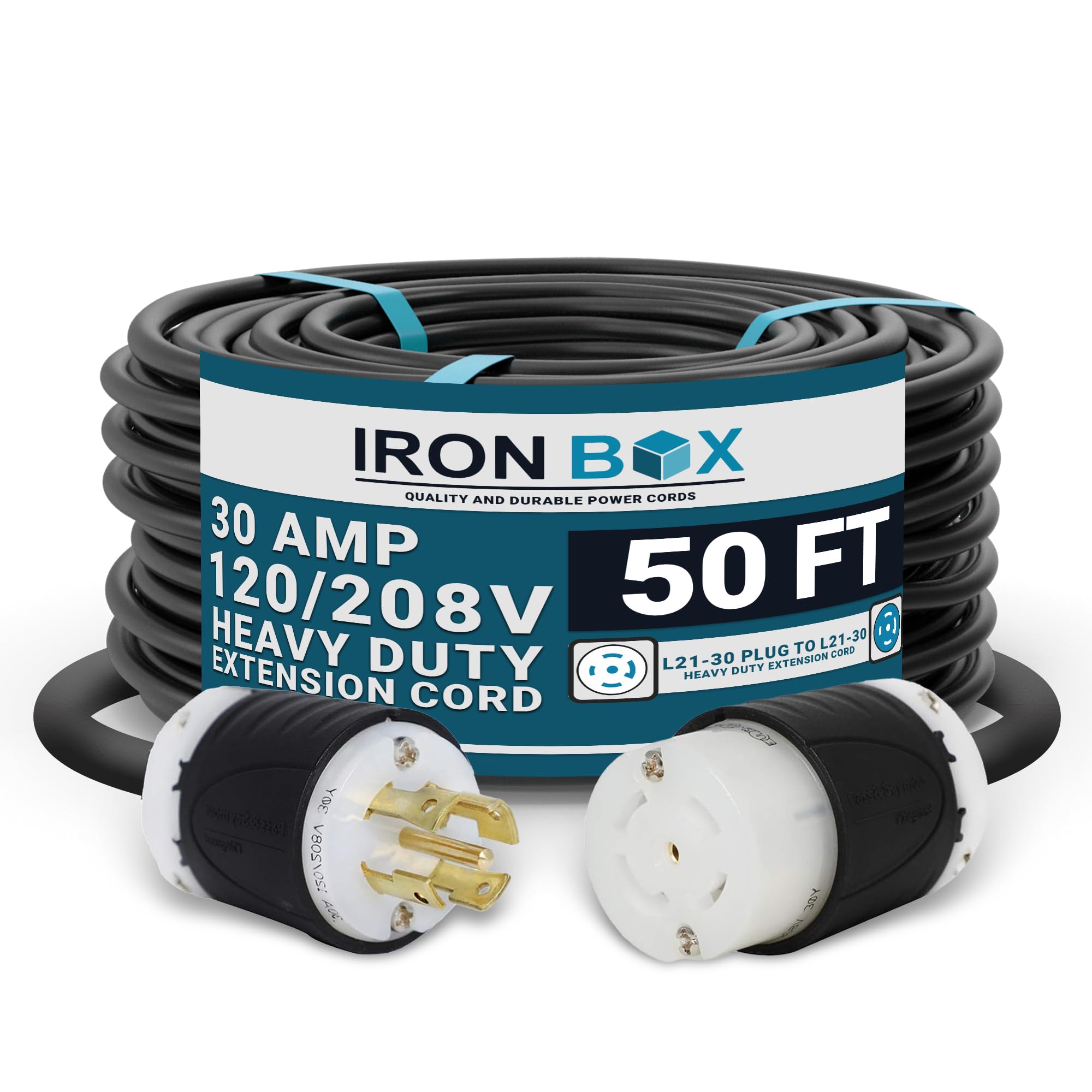 Amazon.com: IronBox Electric - L21-30 Extension Cords - L21-30 Plug to ...