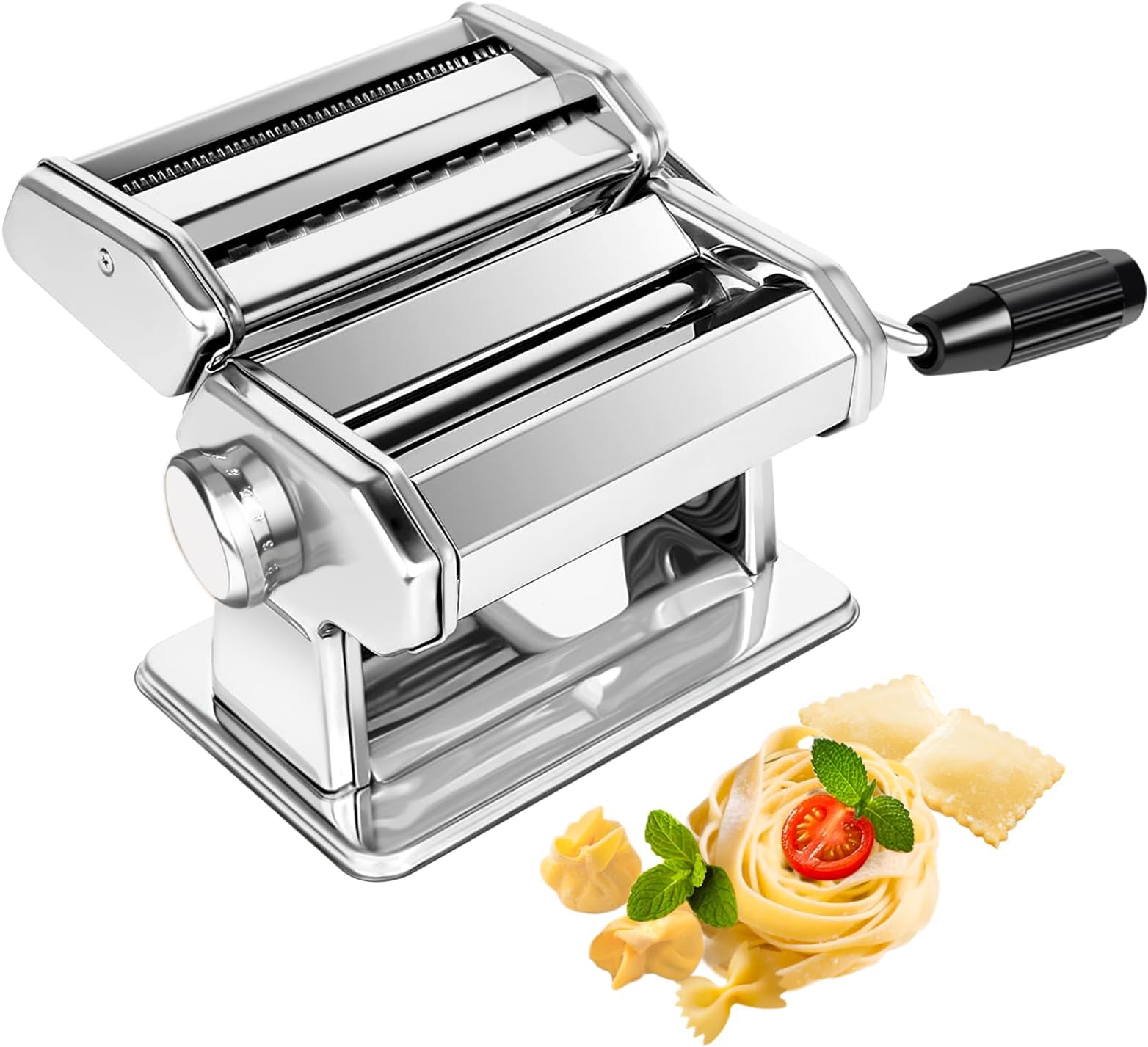 Amazon.com: Pasta Maker Machine, AITRAI Stainless Steel Manual Pasta ...