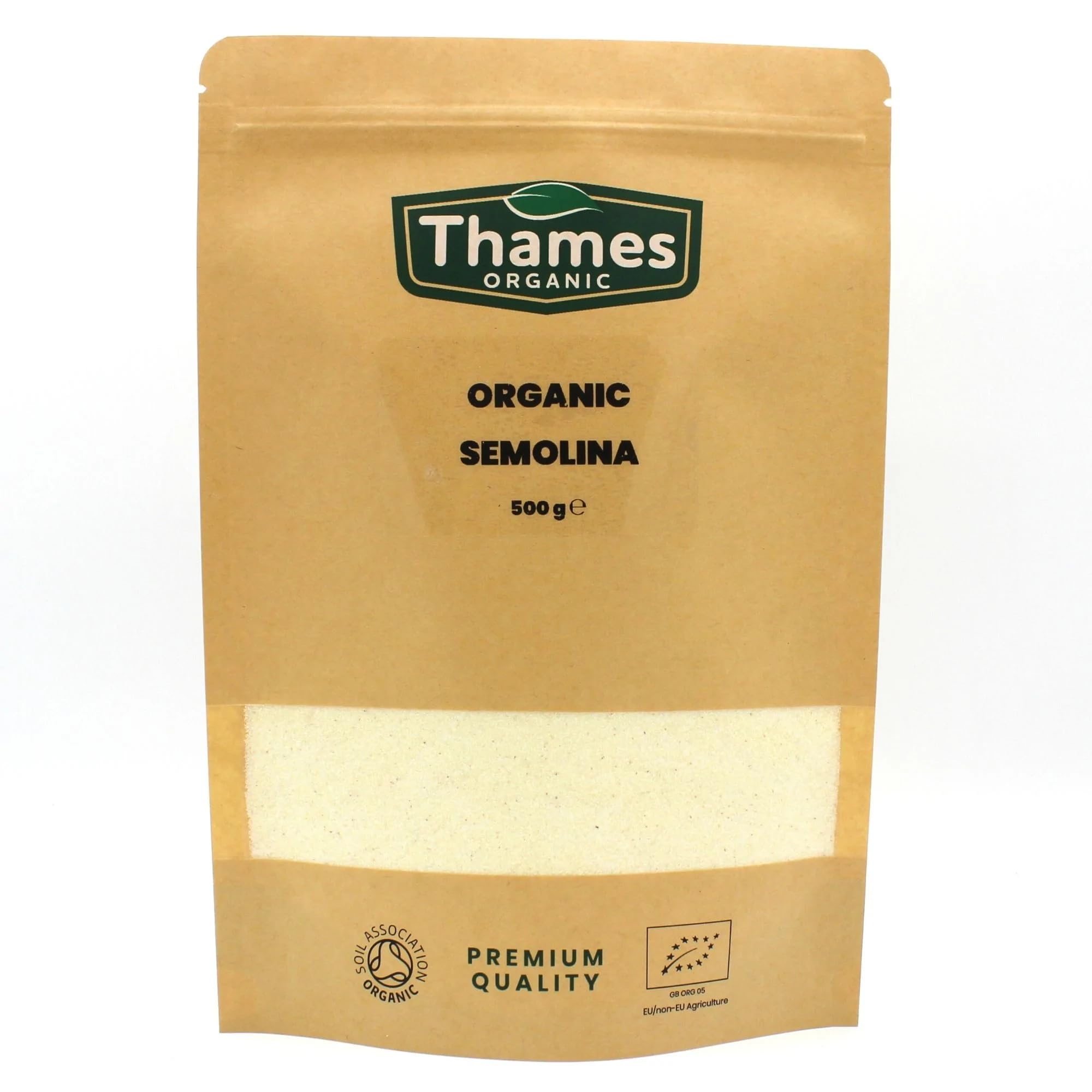 Organic Semolina - No Additives, No Preservatives, Certified Organic ...