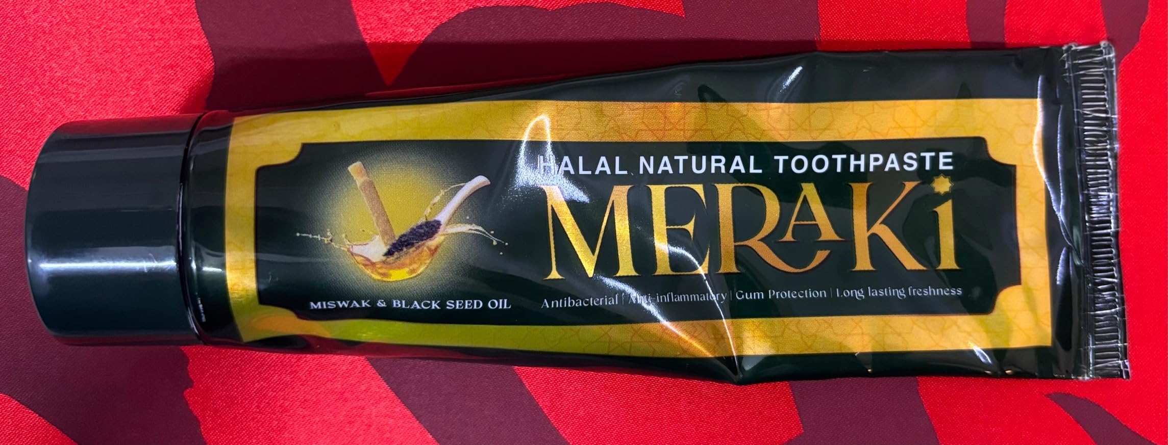 Buy Meraki Antibacterial Halal Natural Toothpaste with miswak and black ...