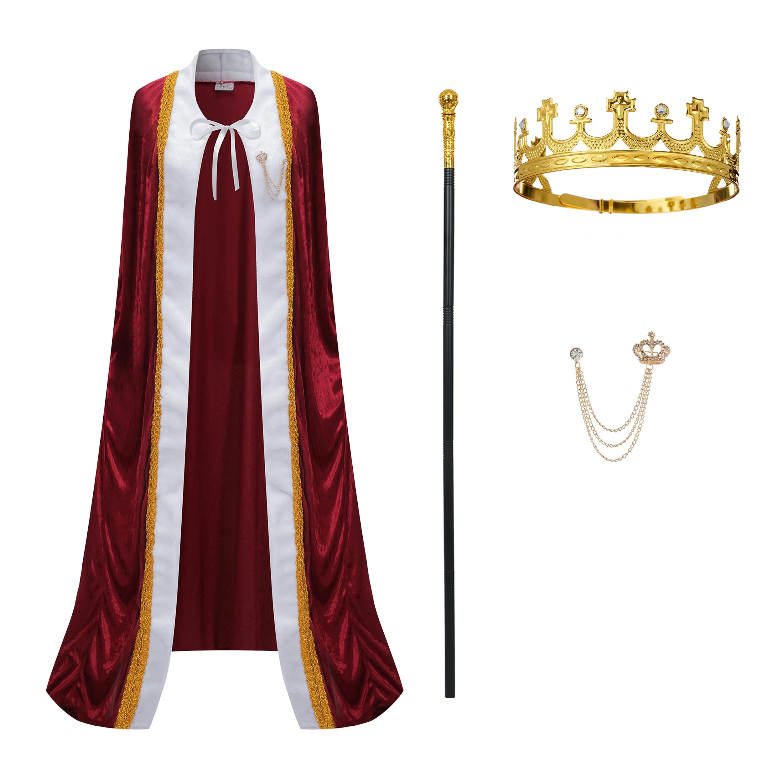 Amazon.com: Regenboog King Costume for Men and Women,Queen Costume ...