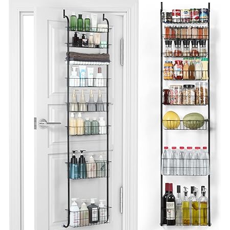 Amazon.com: TIMEBAL 8 Tier Over the Door Pantry Organizer, Over the ...