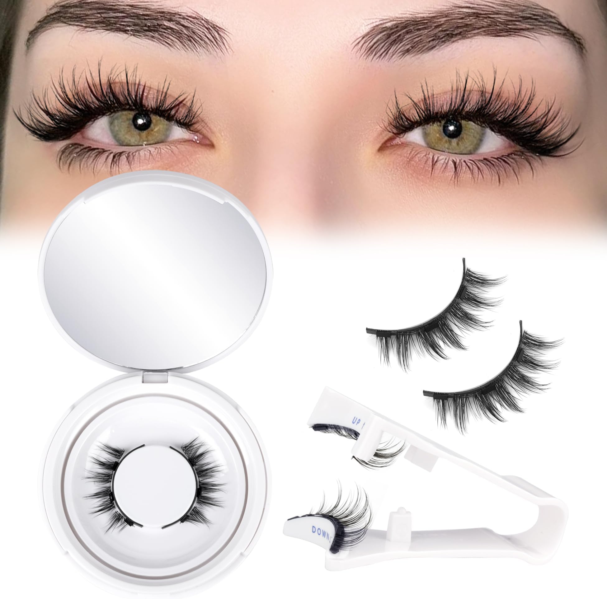 Amazon.com: Magnetic Eyelashes with Applicator Reusable Magnetic Lashes ...
