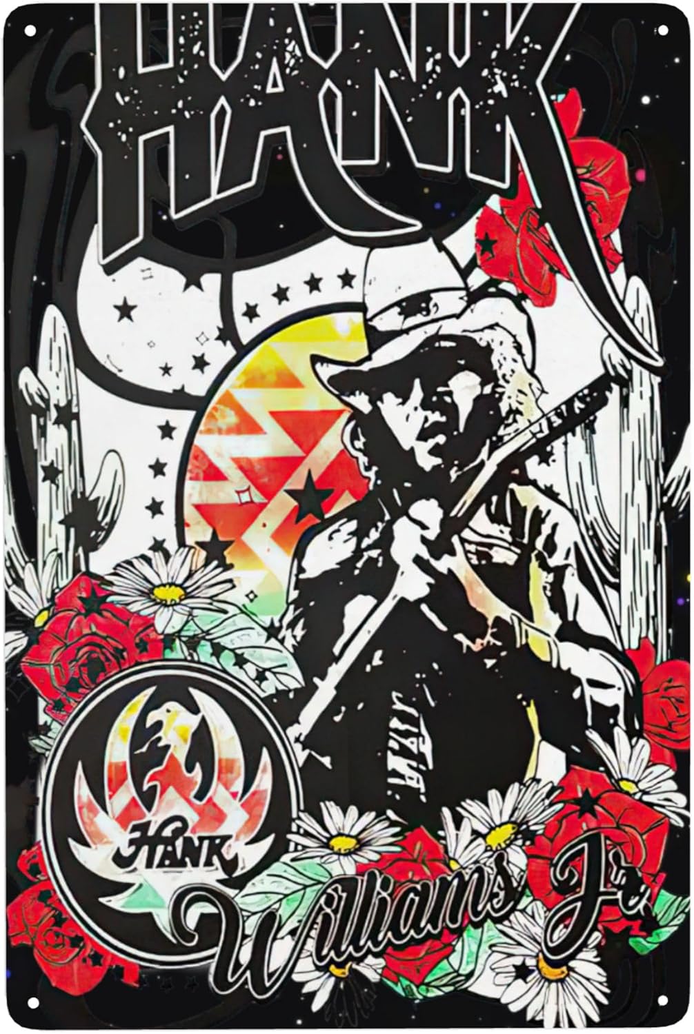 Amazon.com: HYFSDZS Hank Rock williams Musics jr Metal Signs Vintage ...