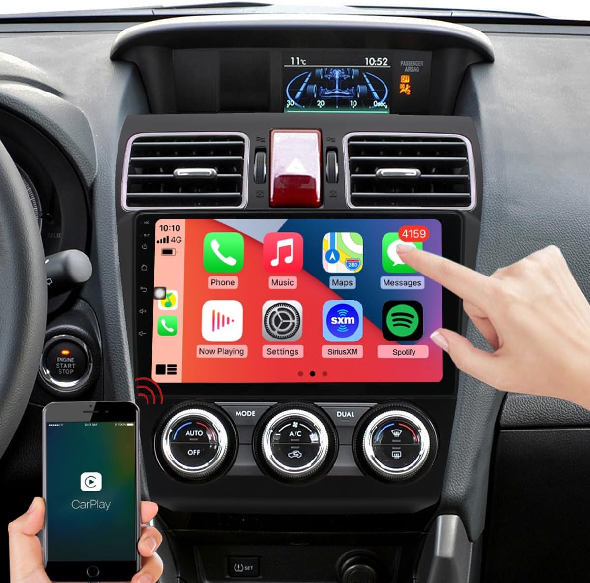 Amazon.com: QLED Screen 8-Core CPU Radio Upgrade for Subaru XV ...